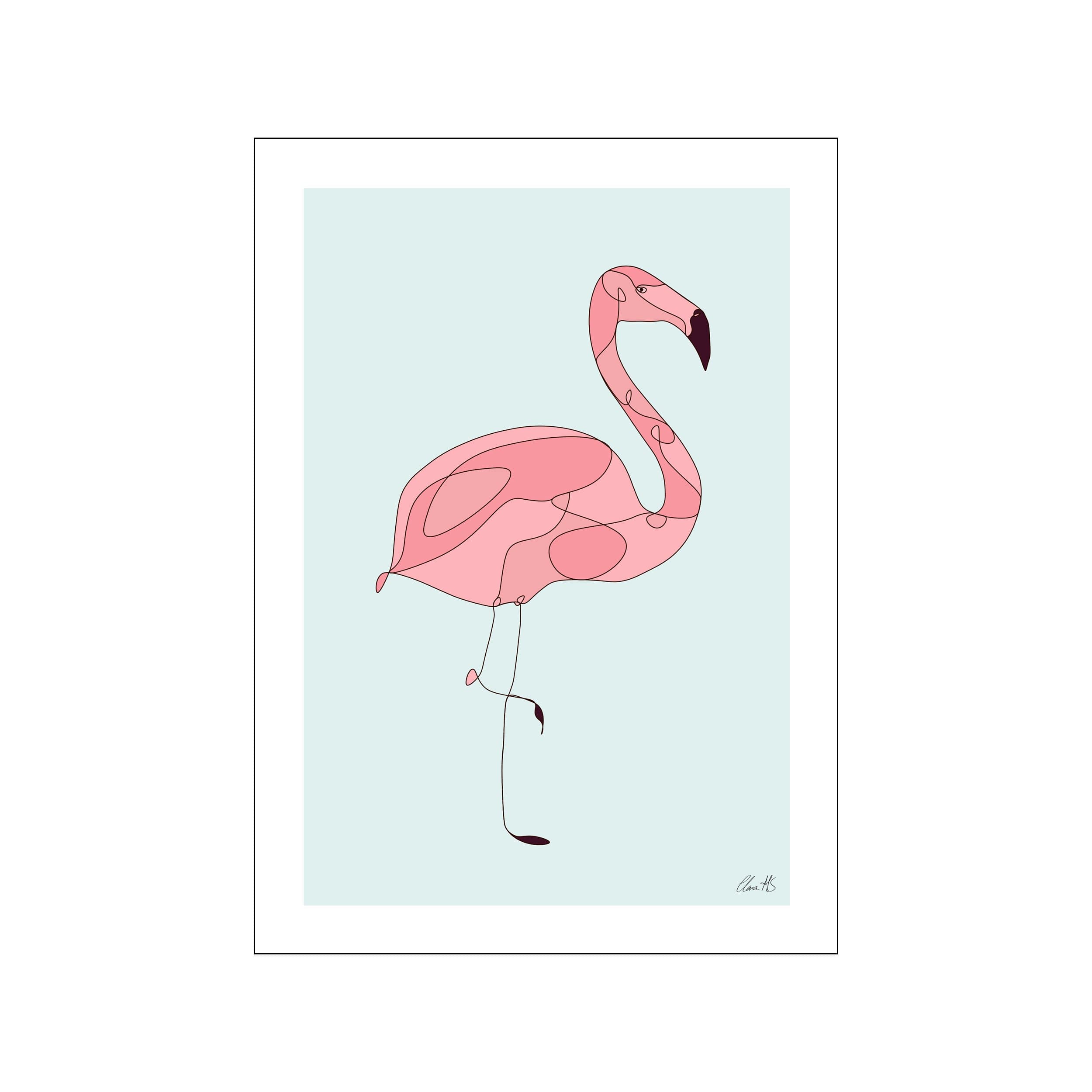 Flamingo – Poster & Frame Art Group