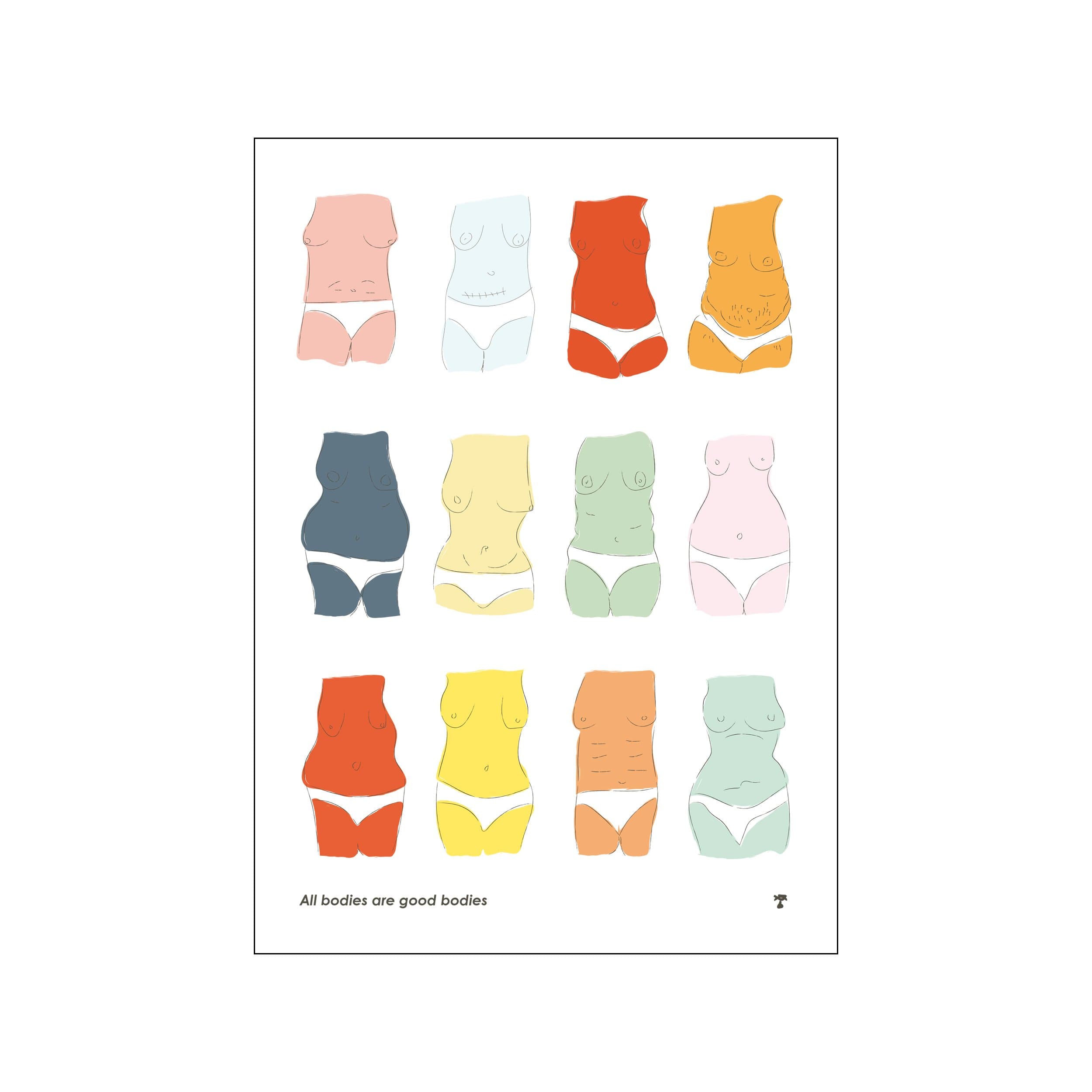 Pastel Bodies – Poster & Frame Art Group