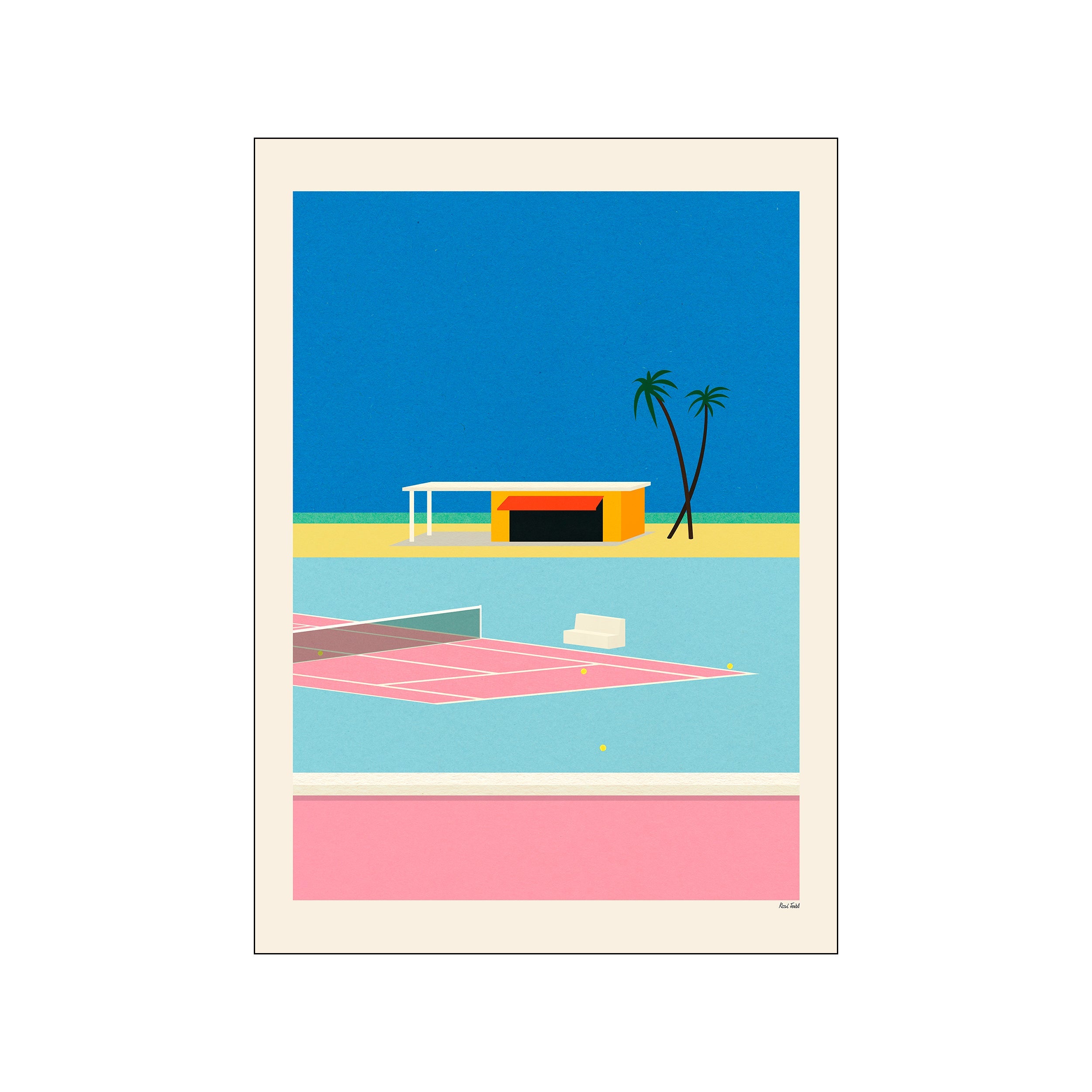 Rosi Feist - Tennis by the beach – Poster & Frame Art Group