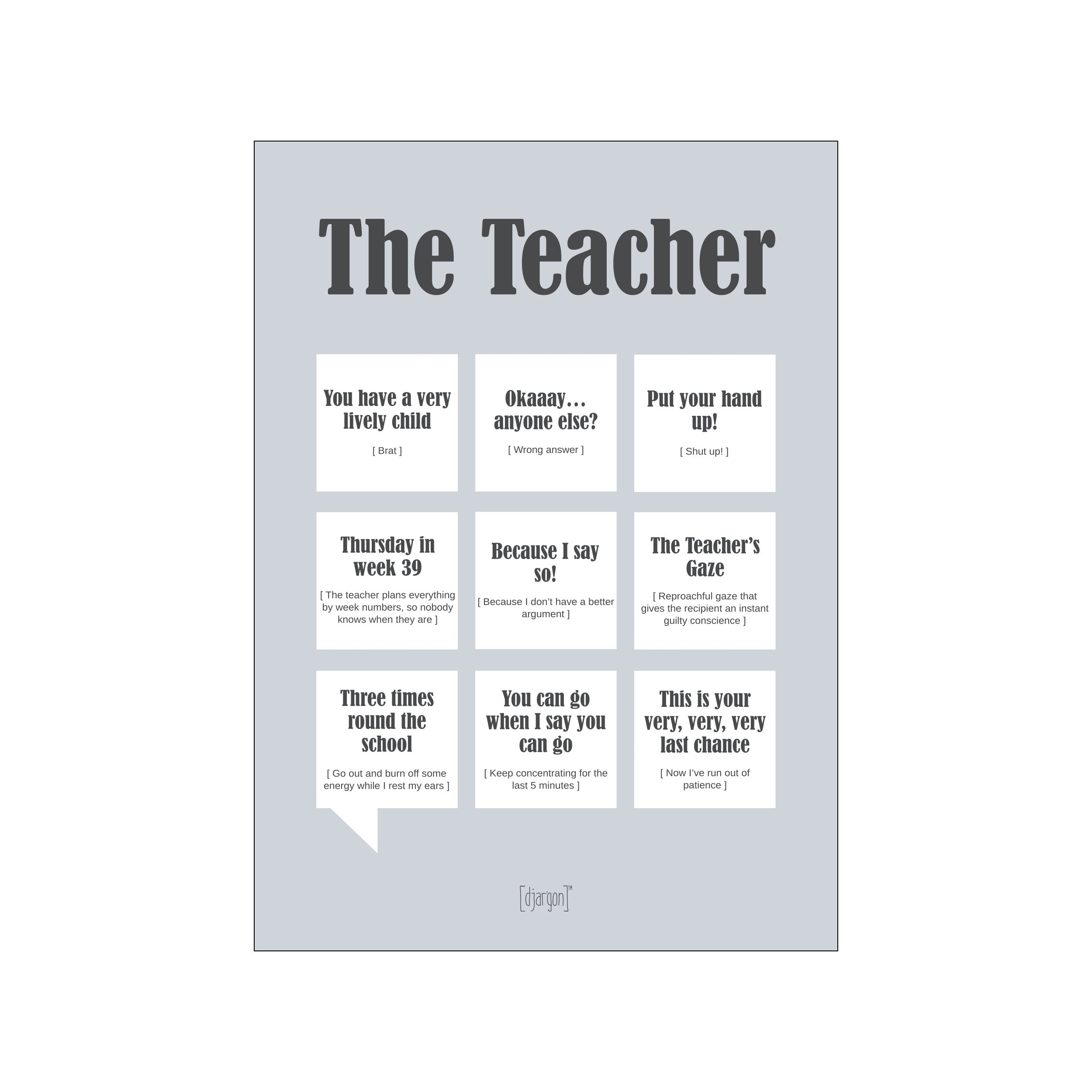 The Teacher – Poster & Frame Art Group