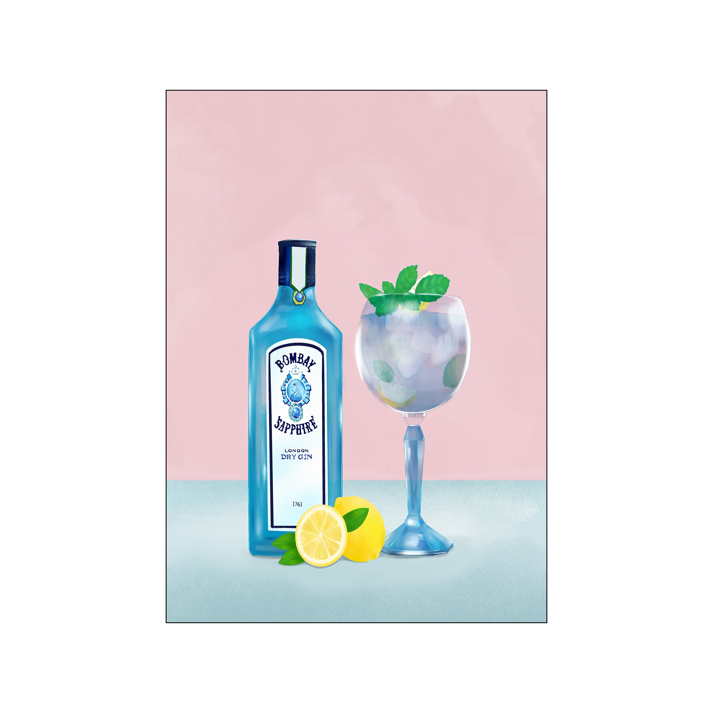 Gin Cocktail – Poster & Frame Art Group