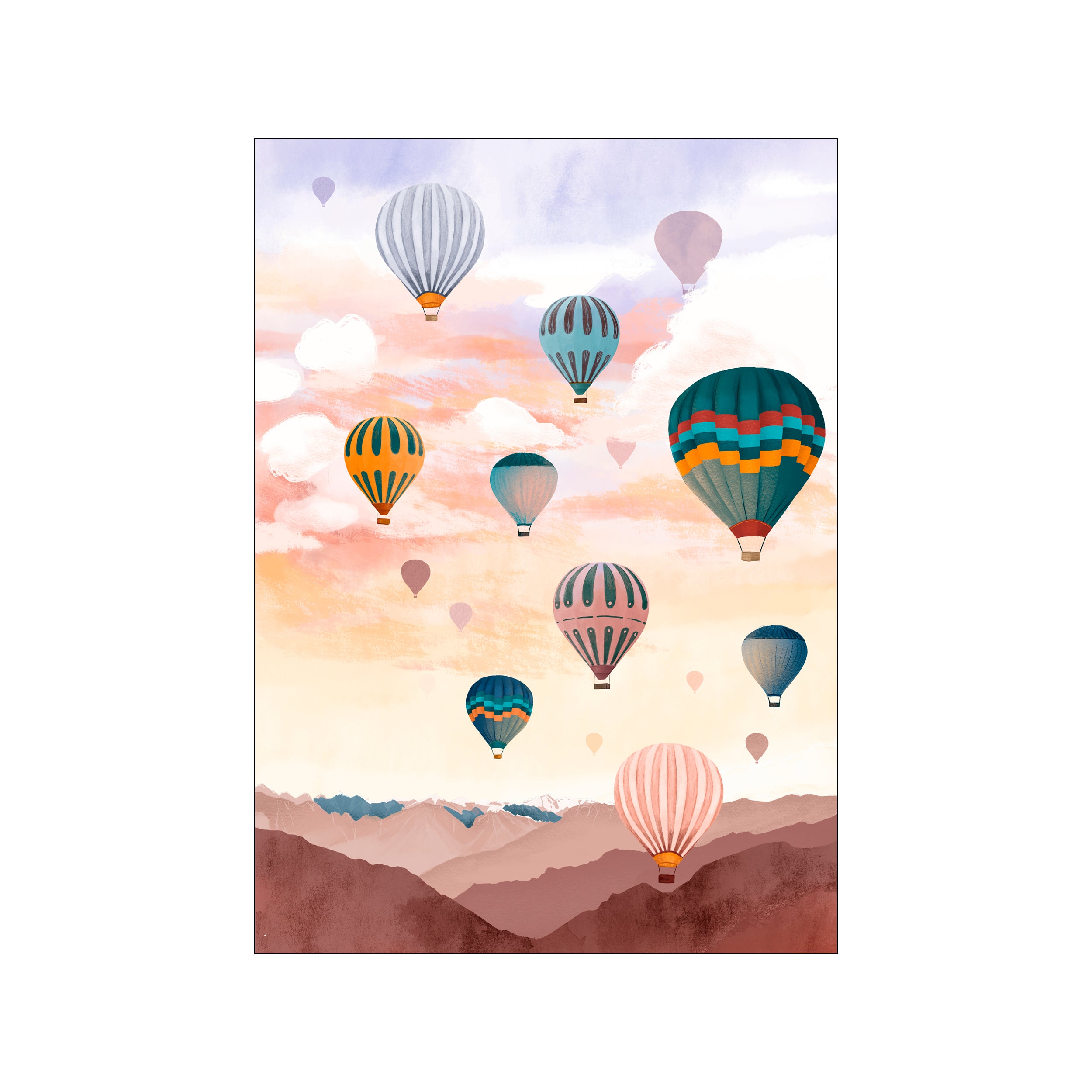 Airballoon Sky – Poster & Frame Art Group