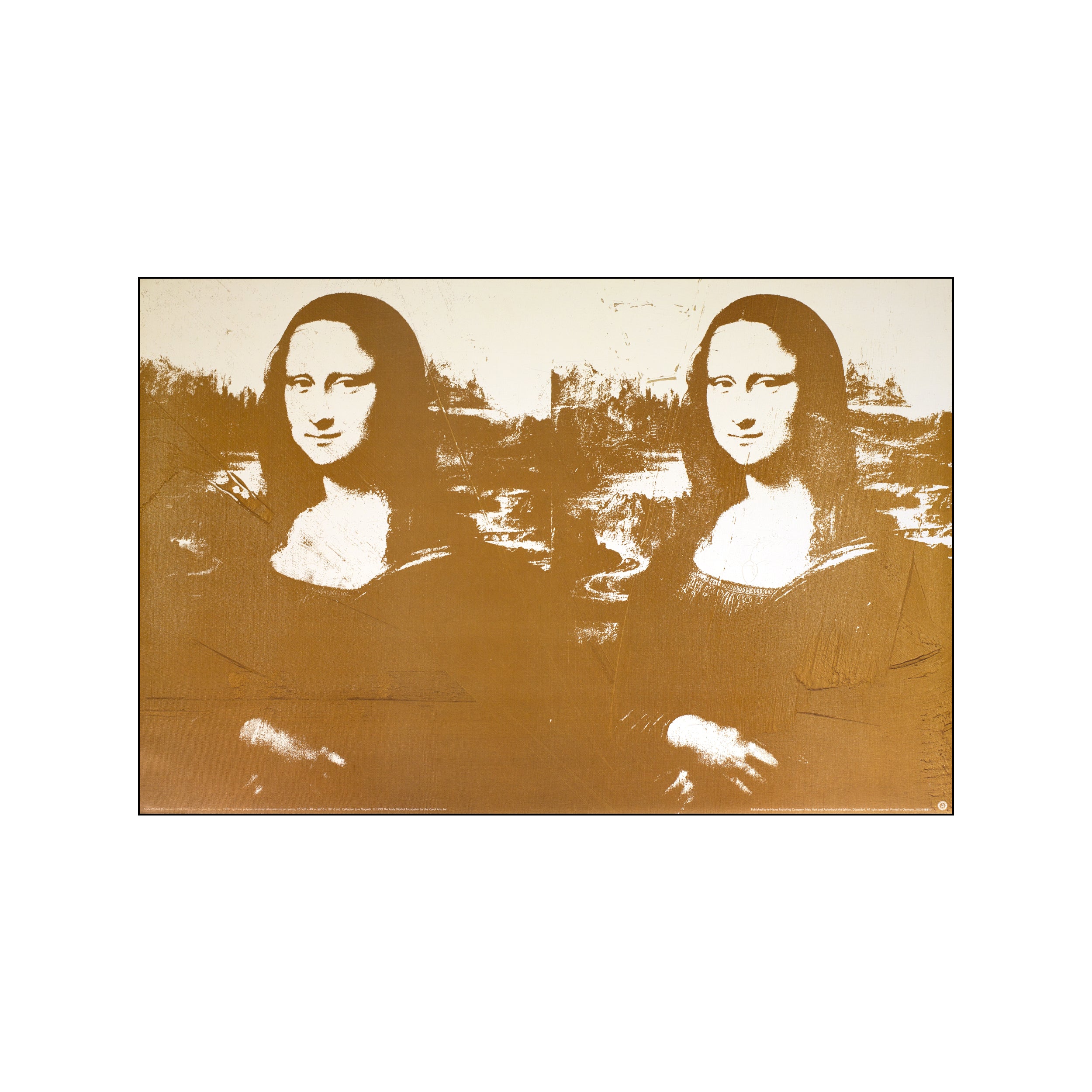 Two Golden Mona Lisas – Poster & Frame Art Group
