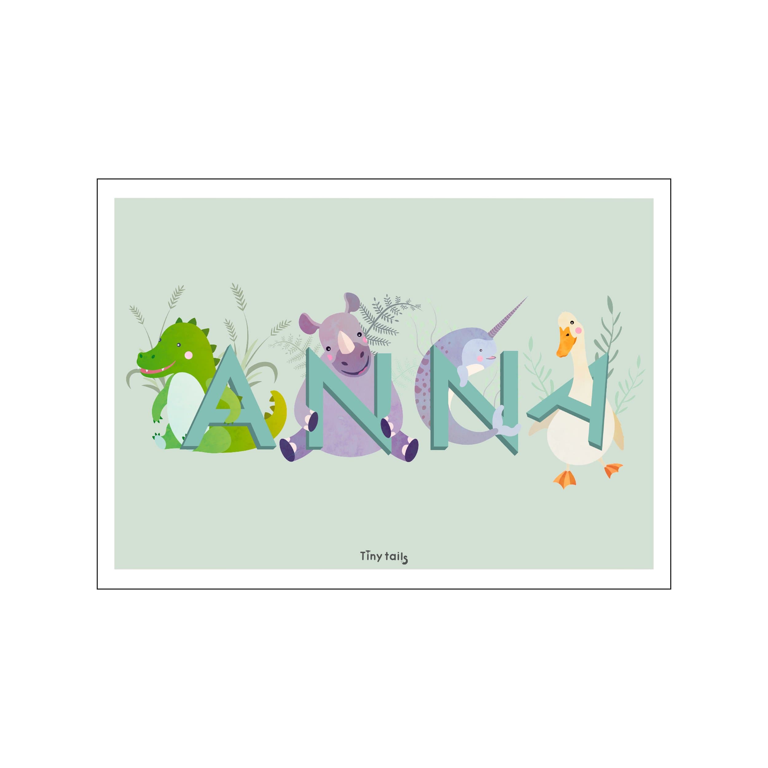 Anna - grøn – Poster & Frame Art Group