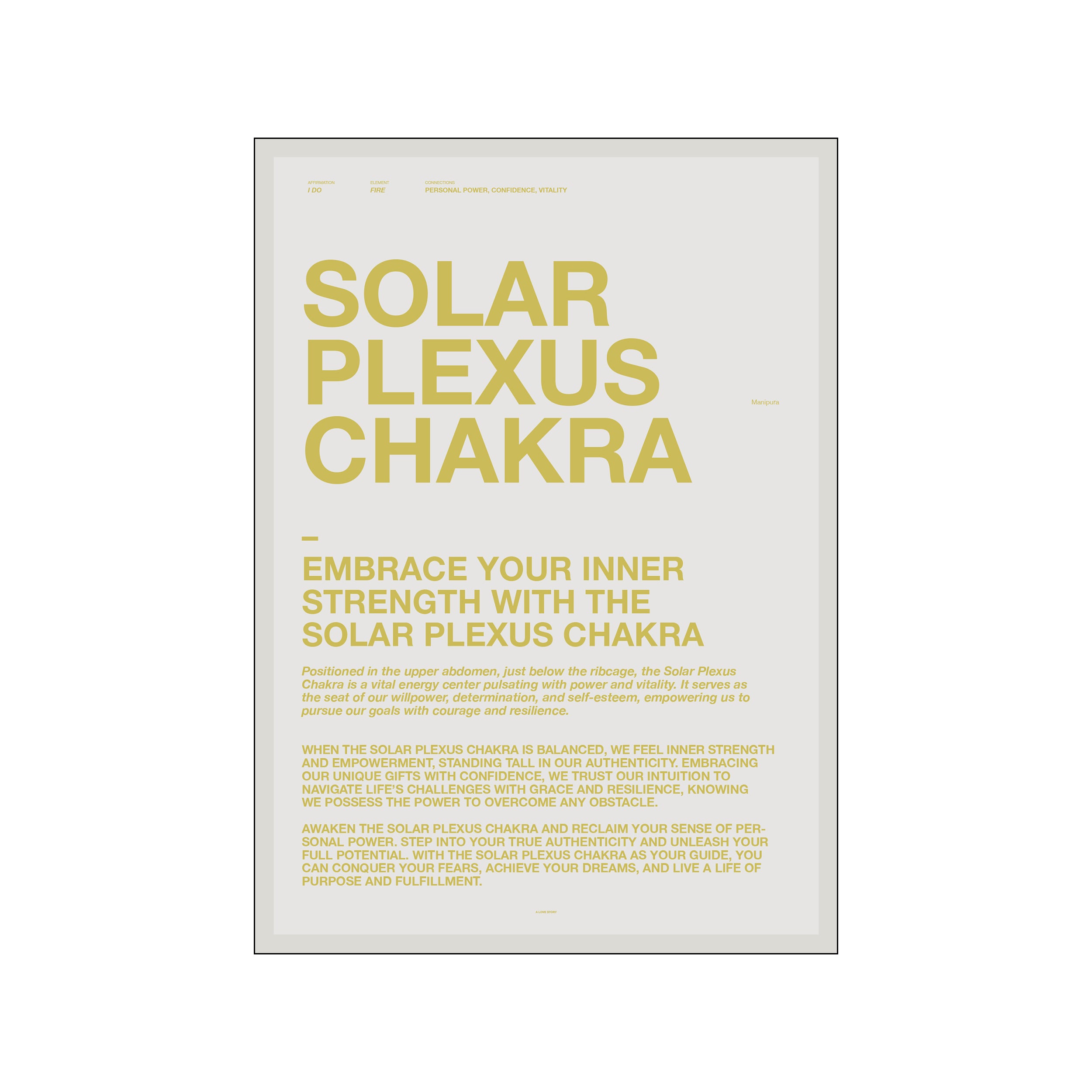 Solar Plexus Charaka – Poster & Frame Art Group