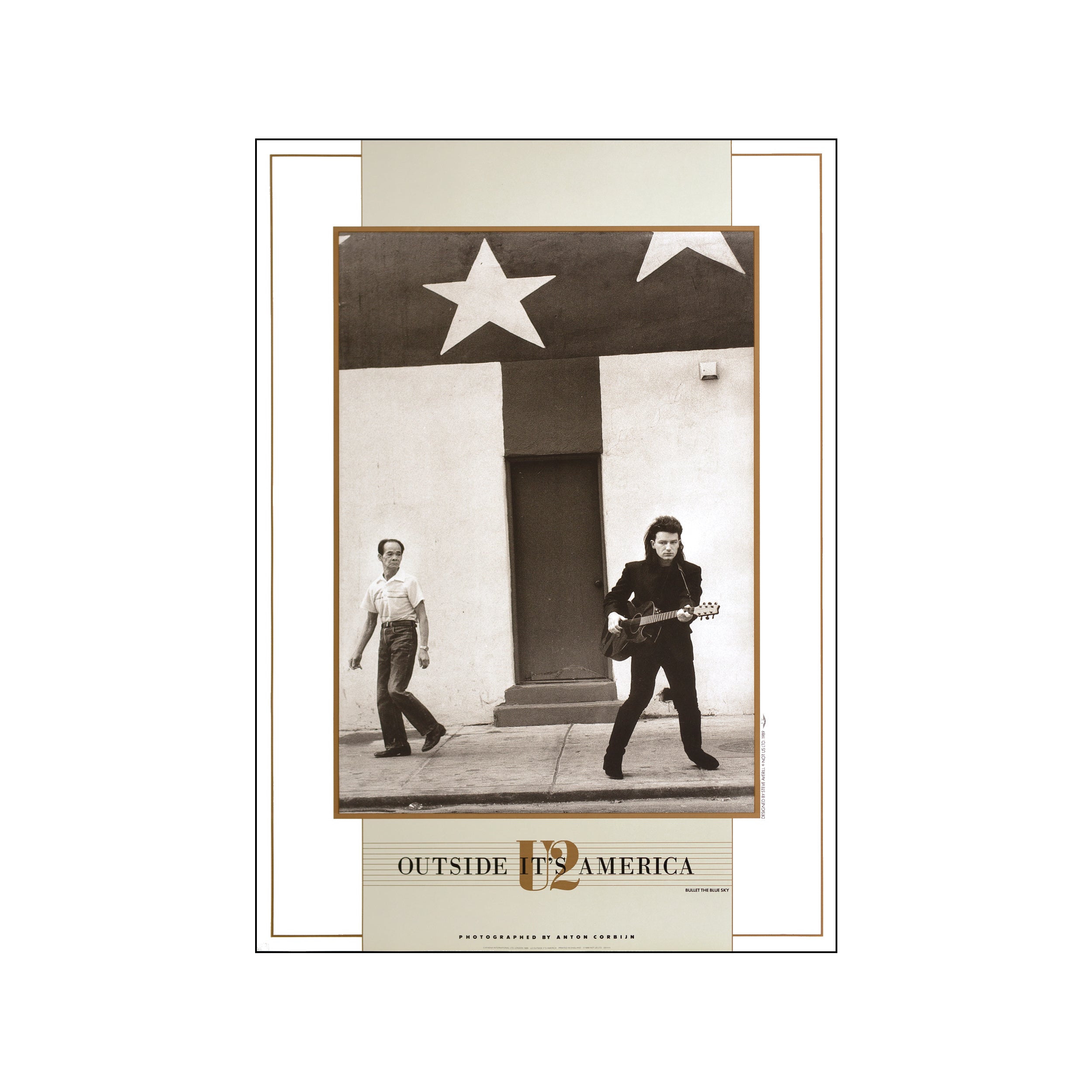 U2 Outside it's America – Poster & Frame Art Group