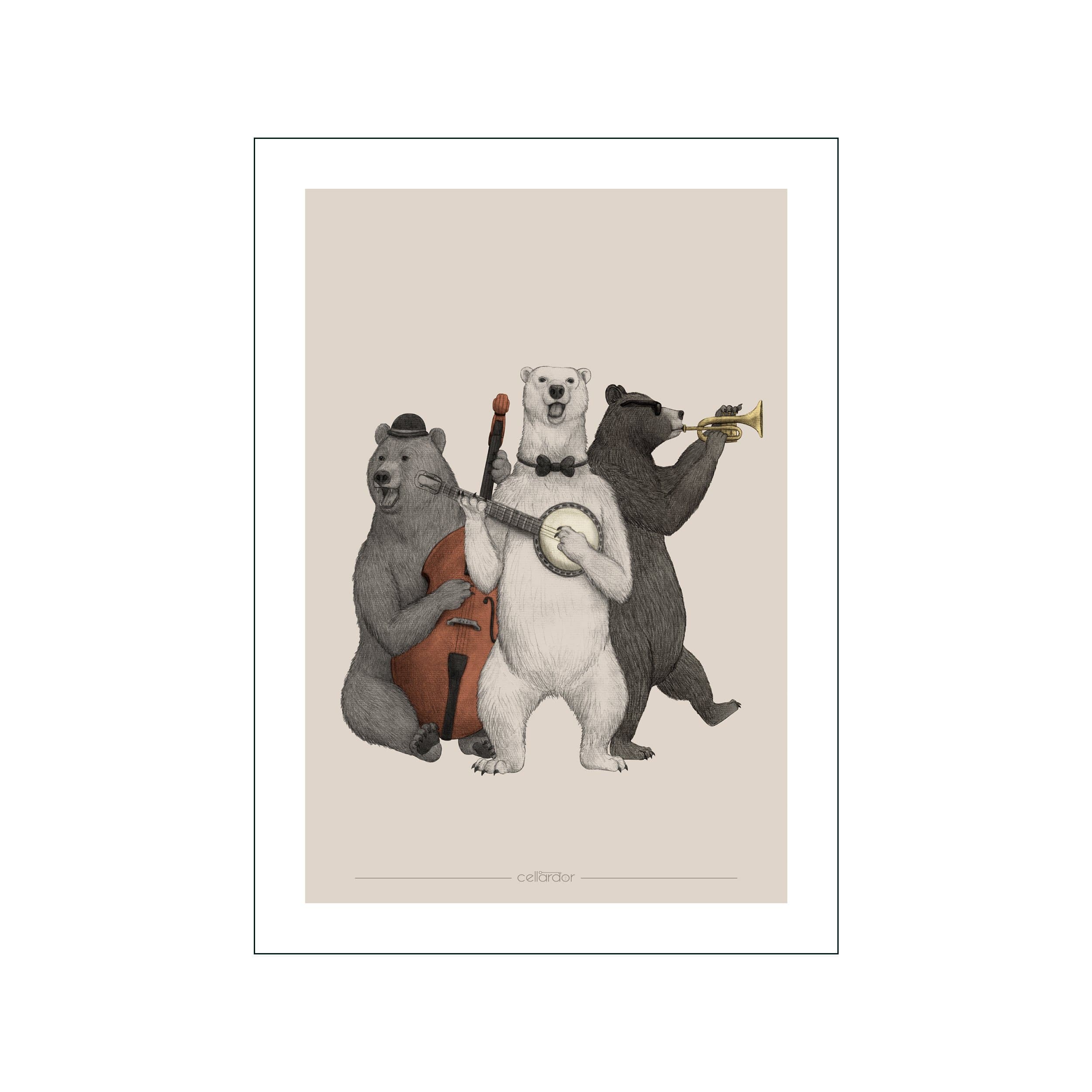 Bearly Music – Poster & Frame Art Group