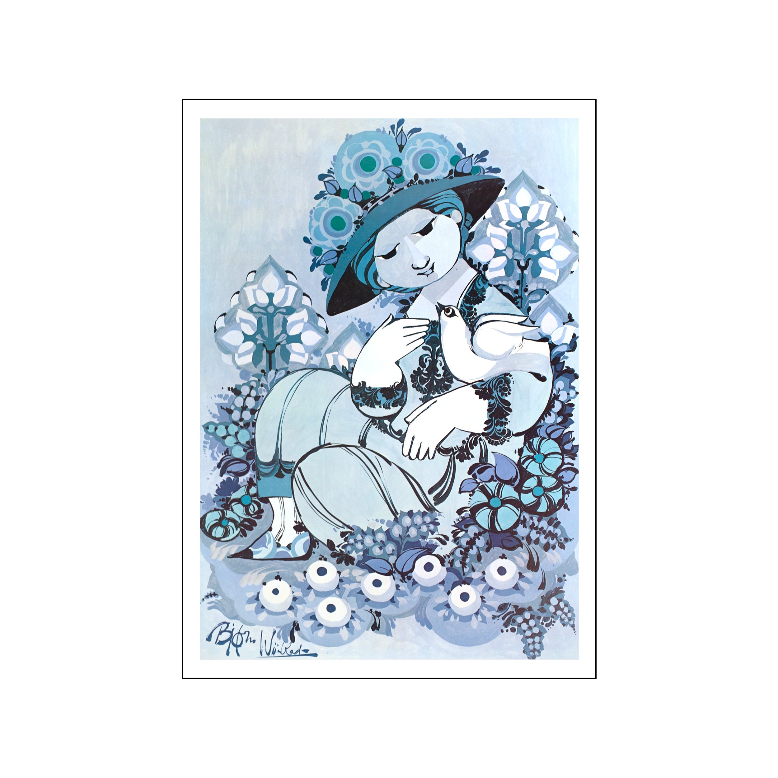 Blue Lady – Poster & Frame Art Group