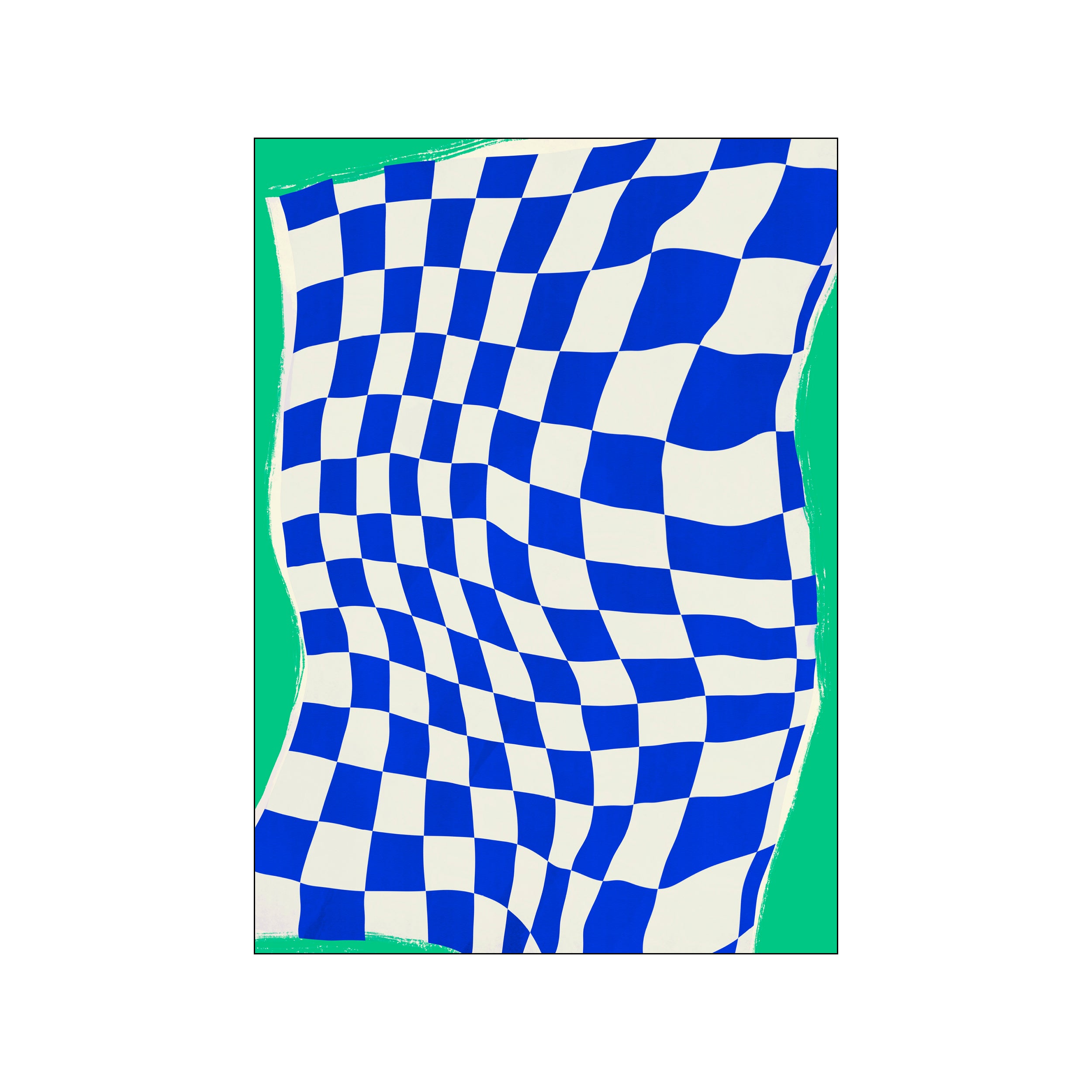 Blue Checker Cloth – Poster & Frame Art Group