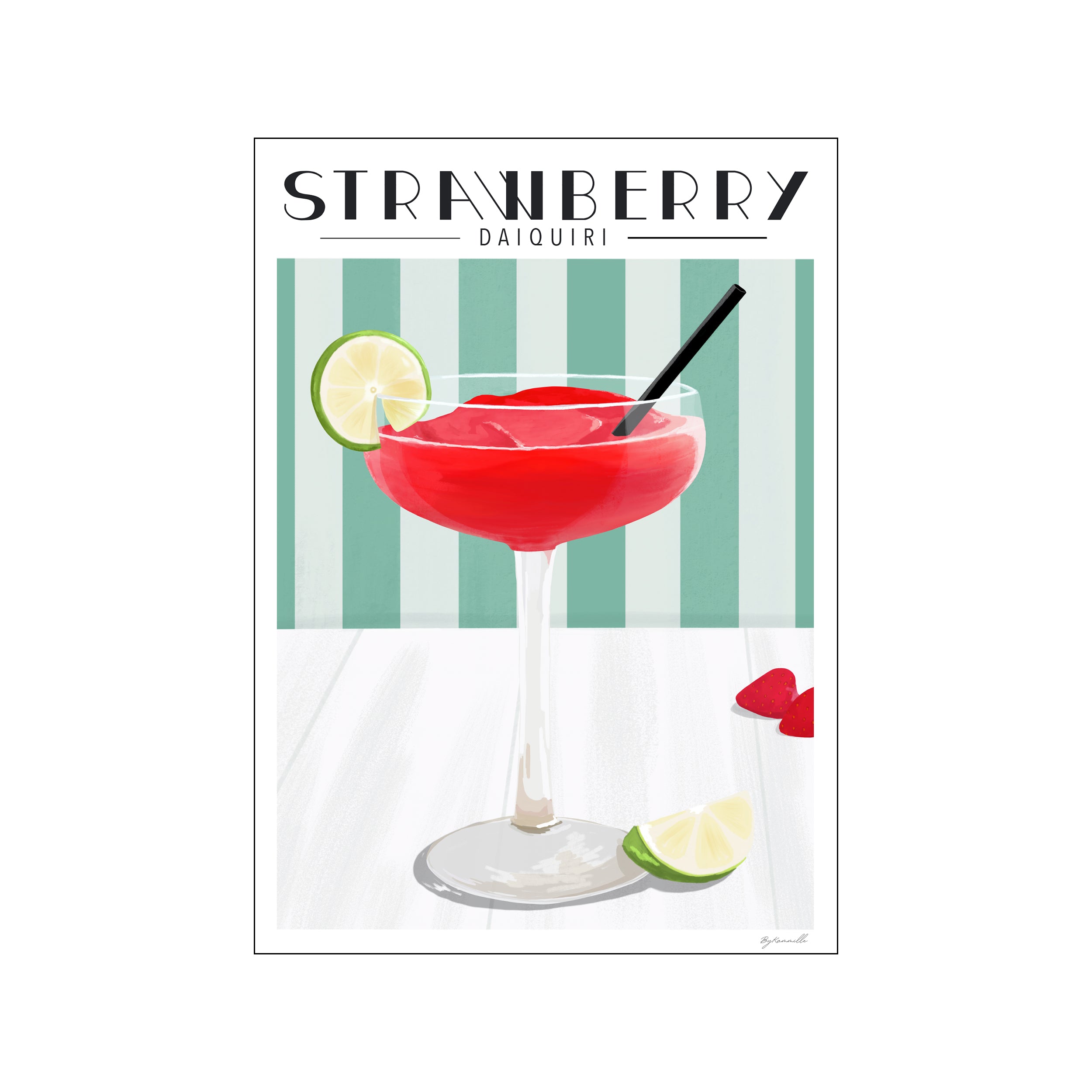 Strawberry Daiquiri – Poster & Frame Art Group