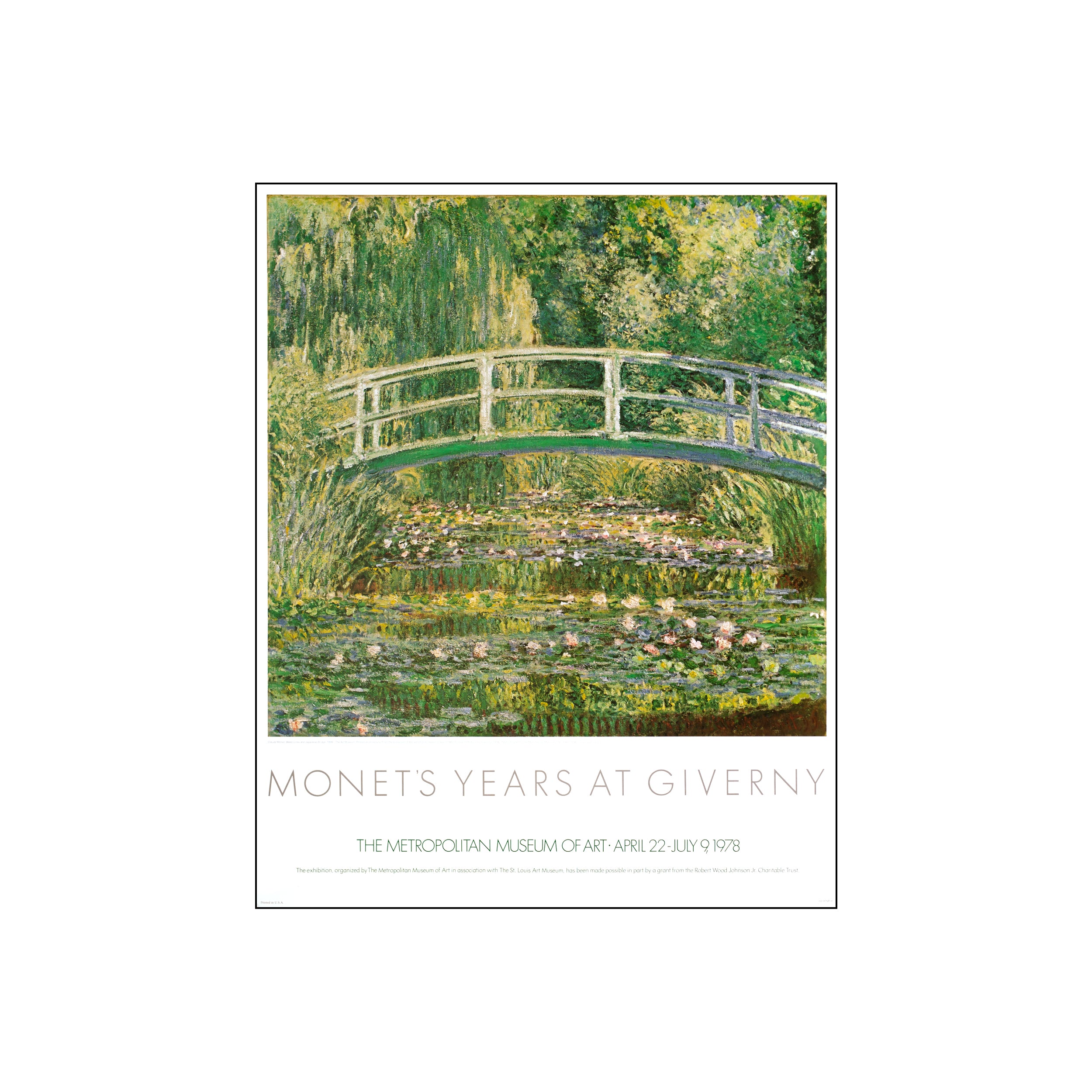 Water Lilies and Japanese Bridge 1899 – Poster & Frame Art Group