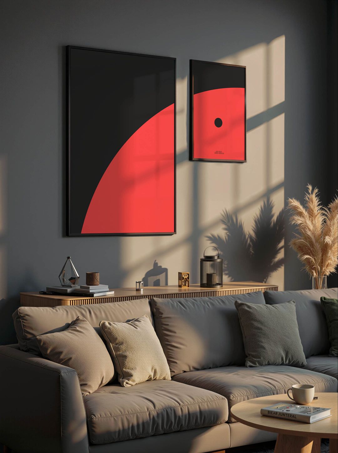 Perfect Pair - Earth Transit – Red - Composition – Poster & Frame Art Group