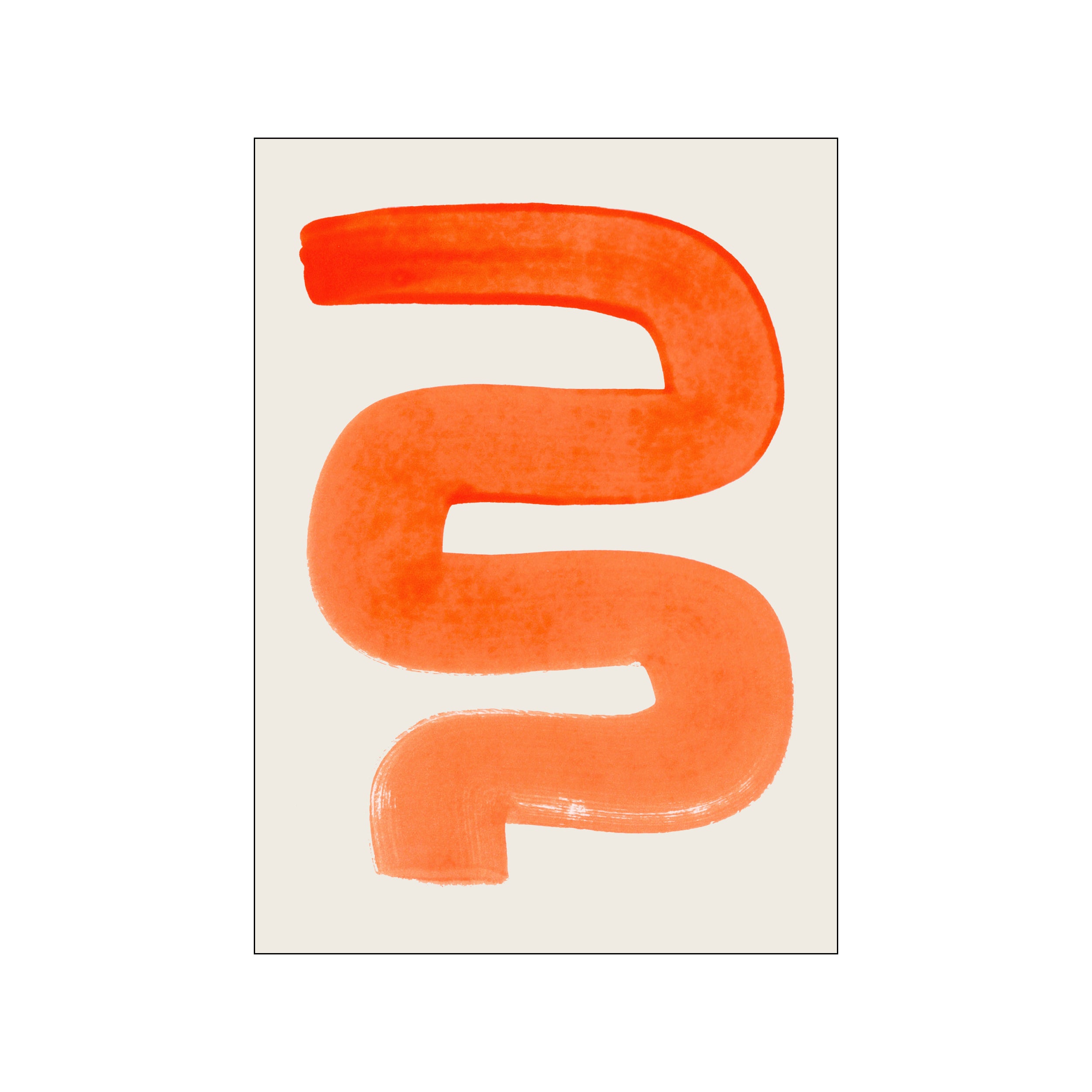 Orange Wiggle – Poster & Frame Art Group