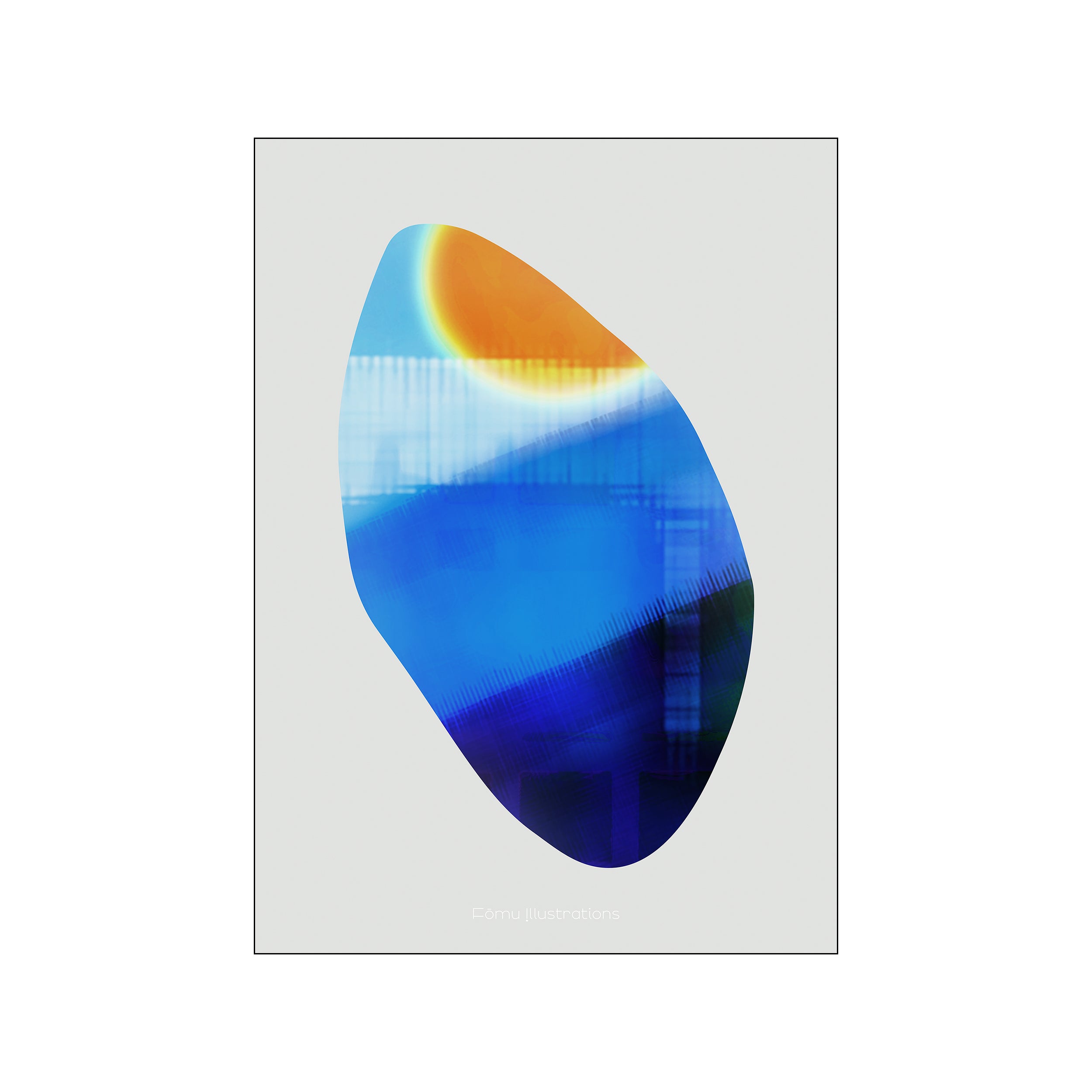 Stone - blue – Poster & Frame Art Group