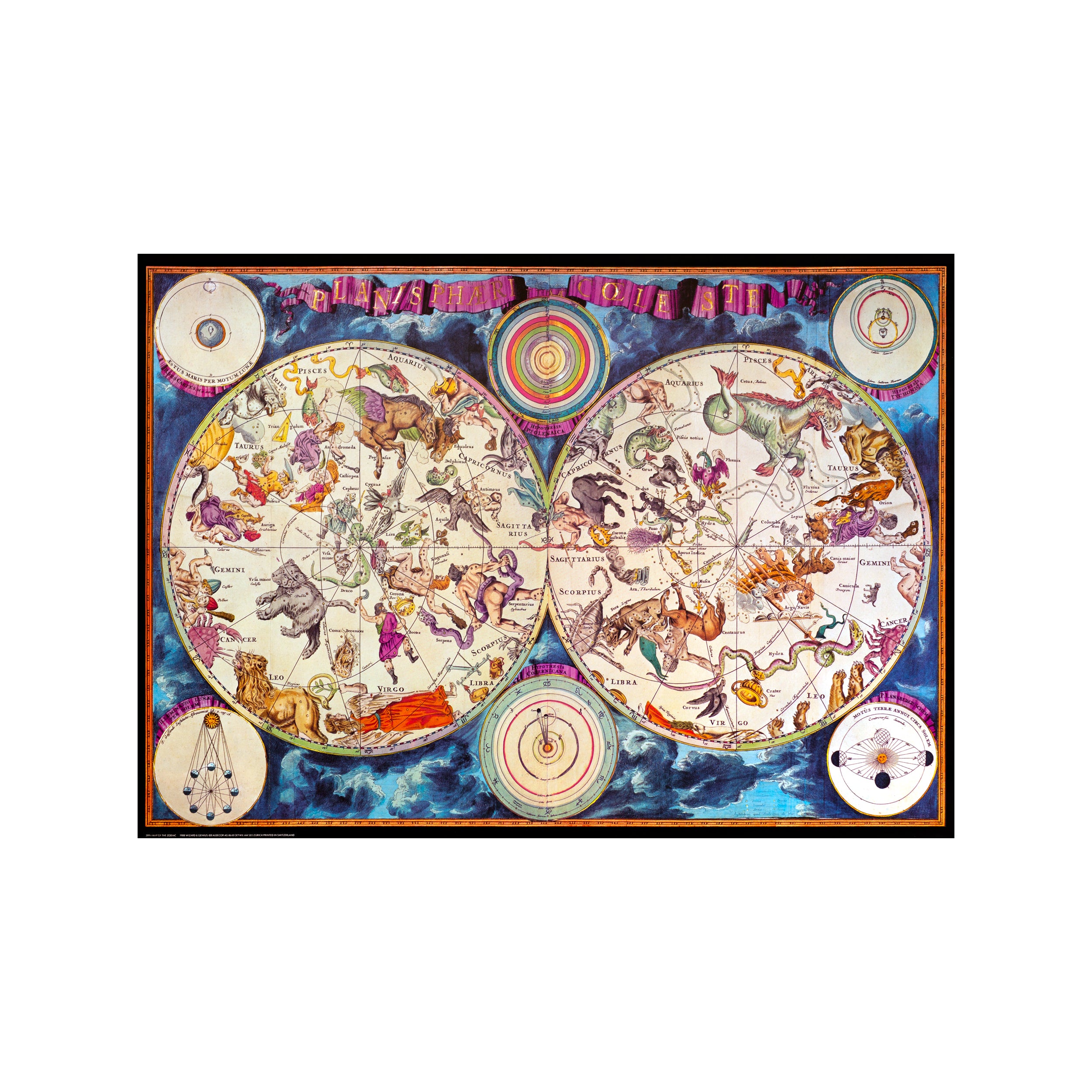 Map of the sky – B2C | Poster & Frame