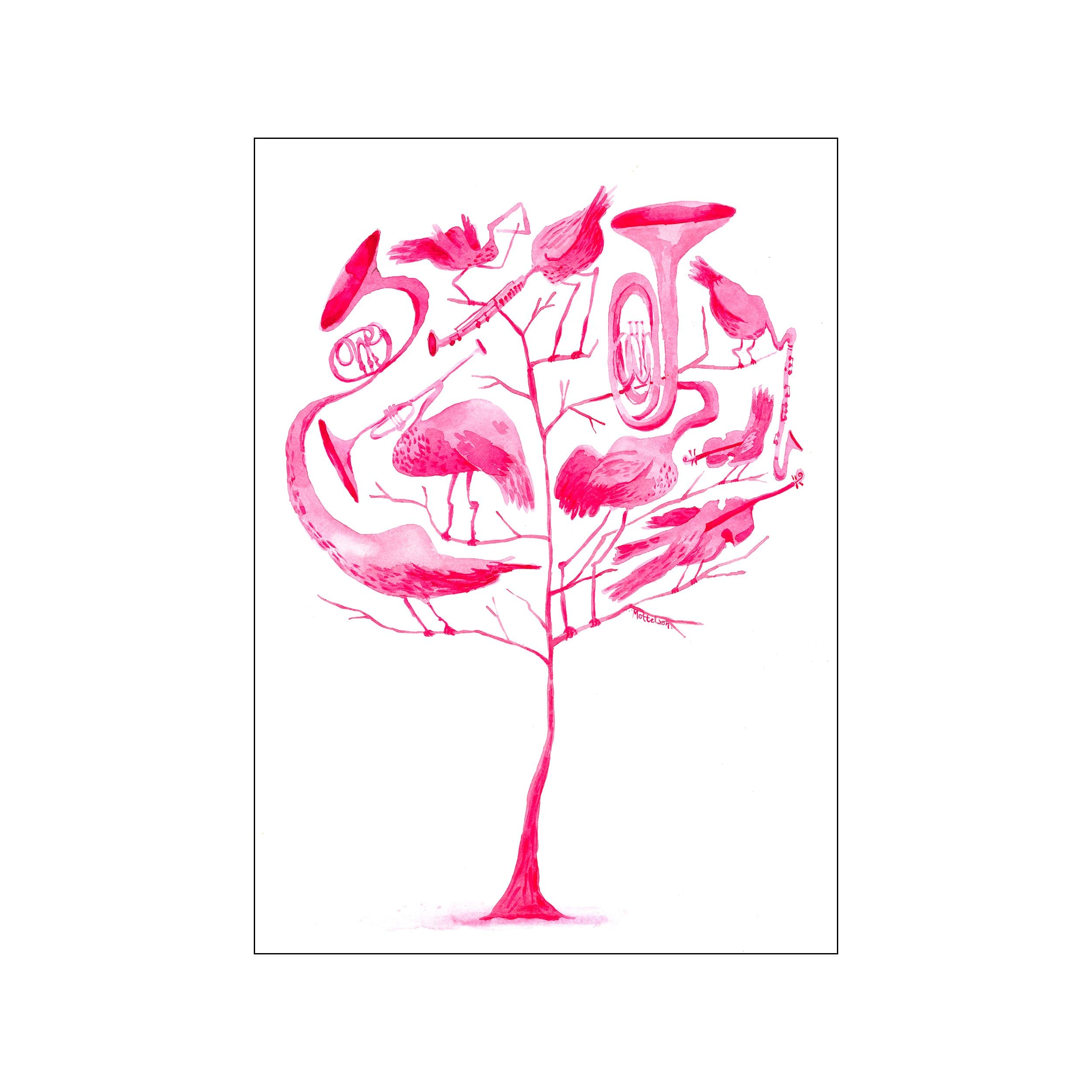 Fuglenes musik – Poster & Frame Art Group