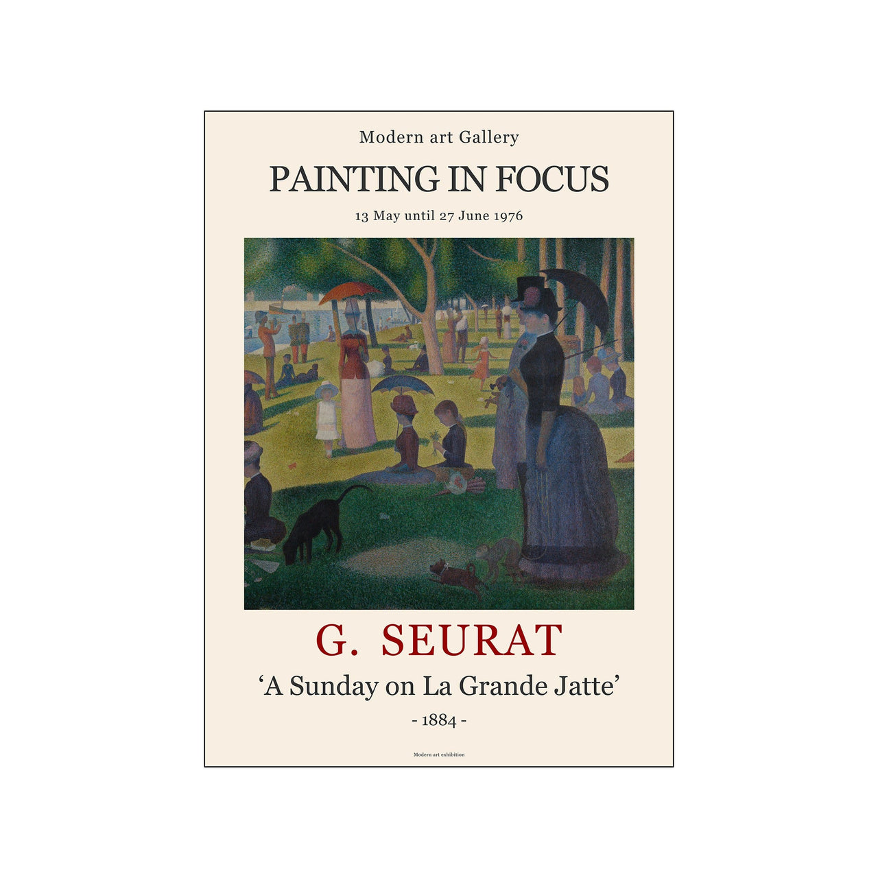 Georges Seurat - Modern art Gallery – Poster & Frame Art Group
