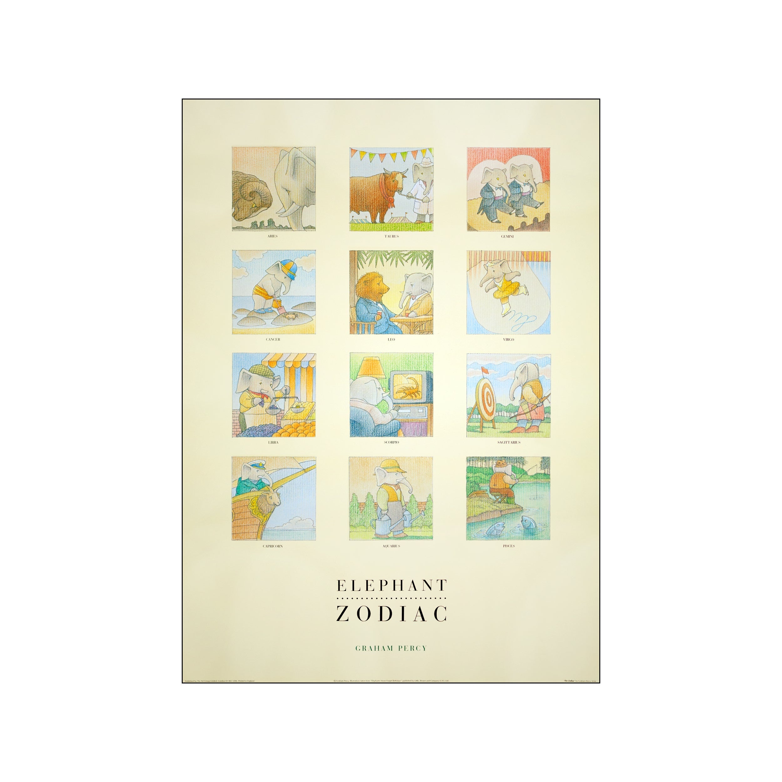 Elephant Zodiac – Poster & Frame Art Group