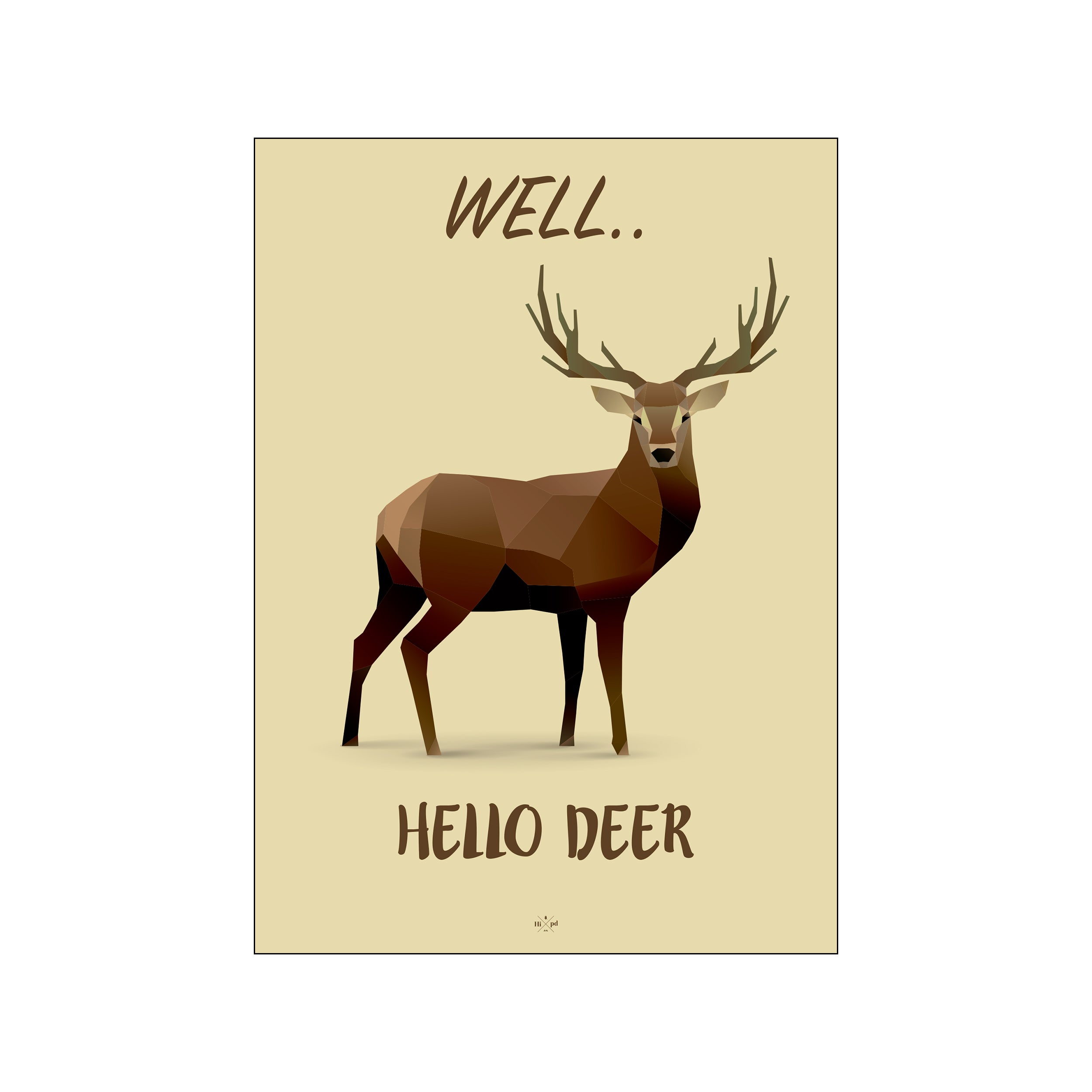 Hello deer – Poster & Frame Art Group