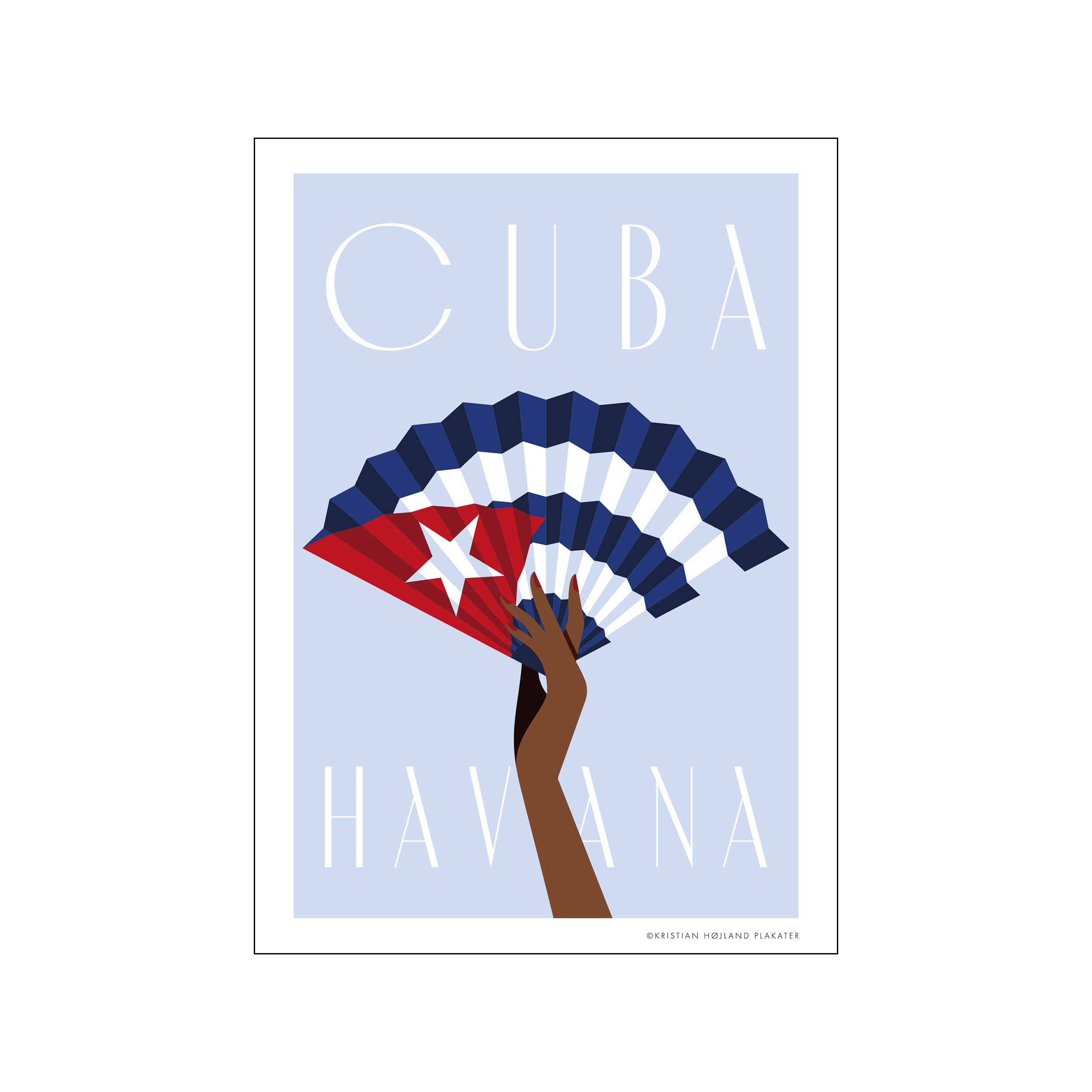 CUBA - Blå – Poster & Frame Art Group