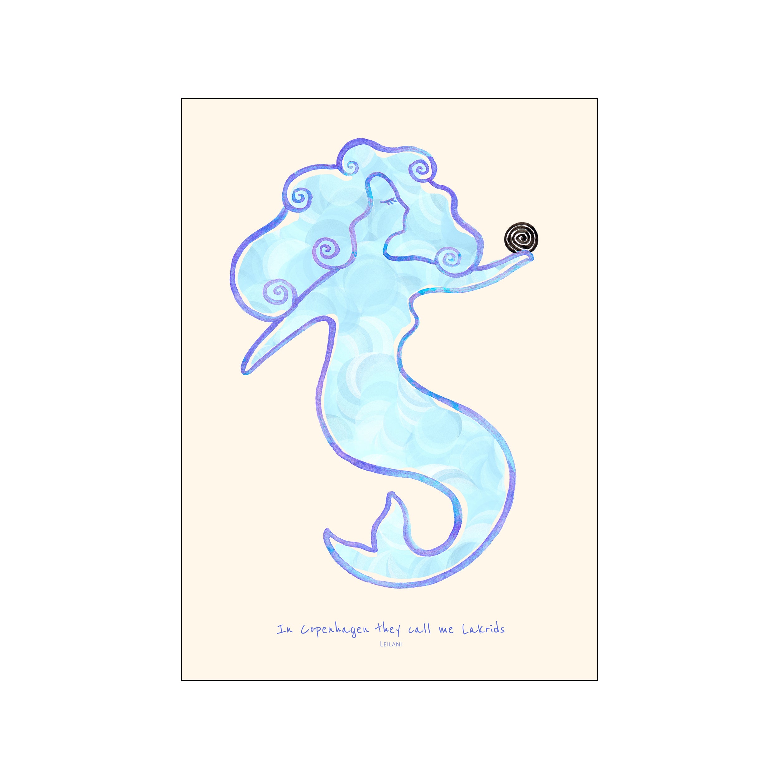 In Copenhagen They Call Me Lakrids – Poster & Frame Art Group