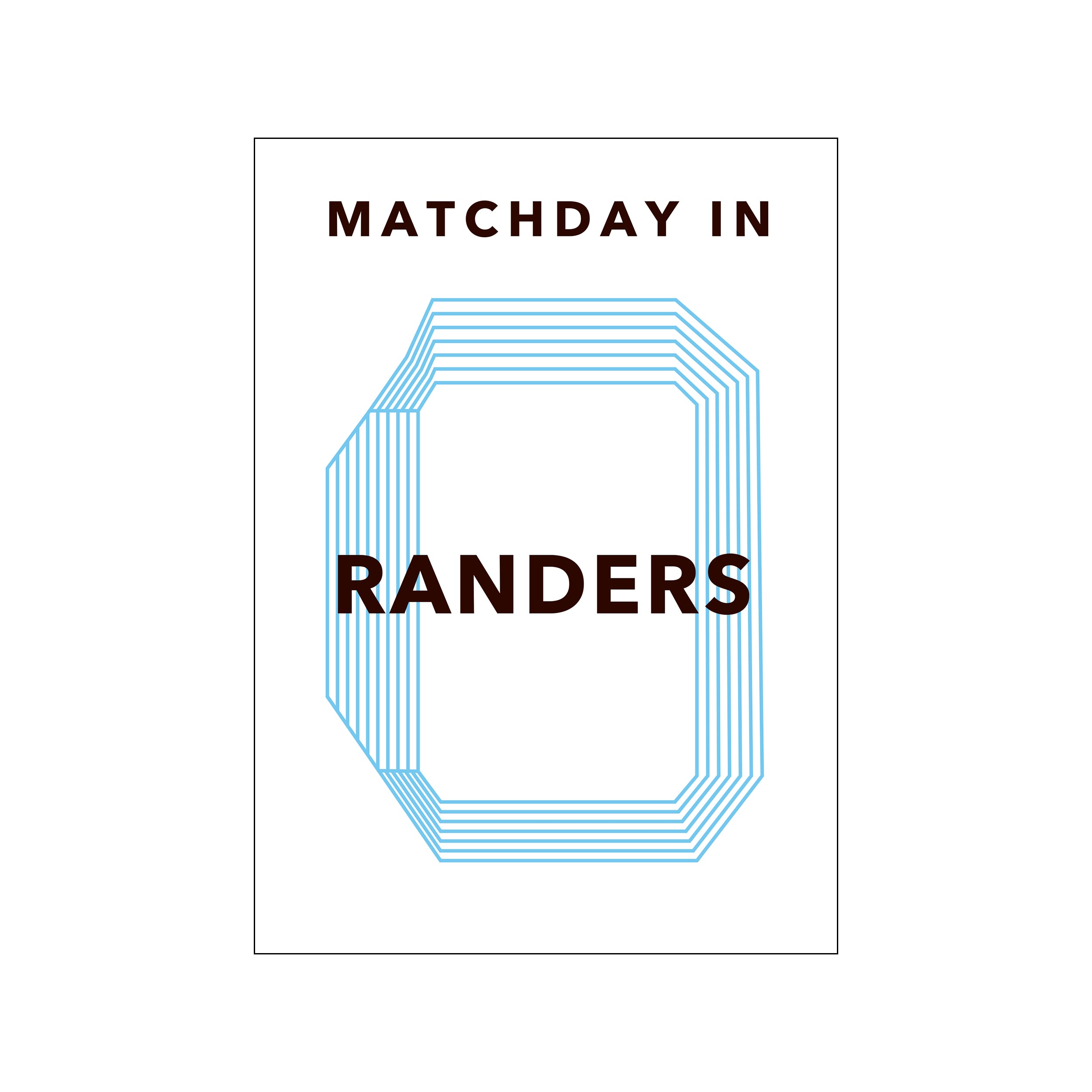MATCHDAY IN RANDERS – Poster & Frame Art Group