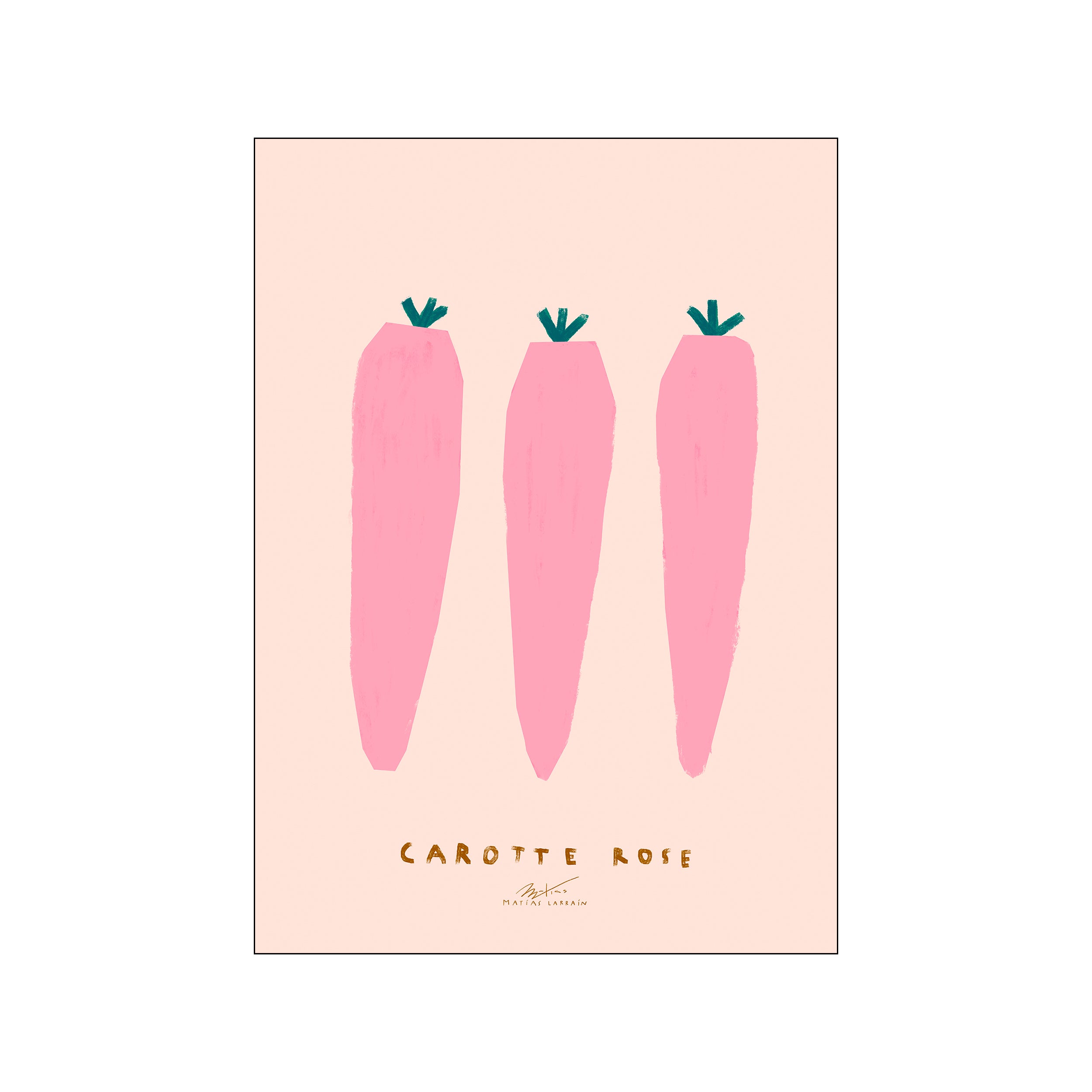 Carotte Rose – Poster & Frame Art Group