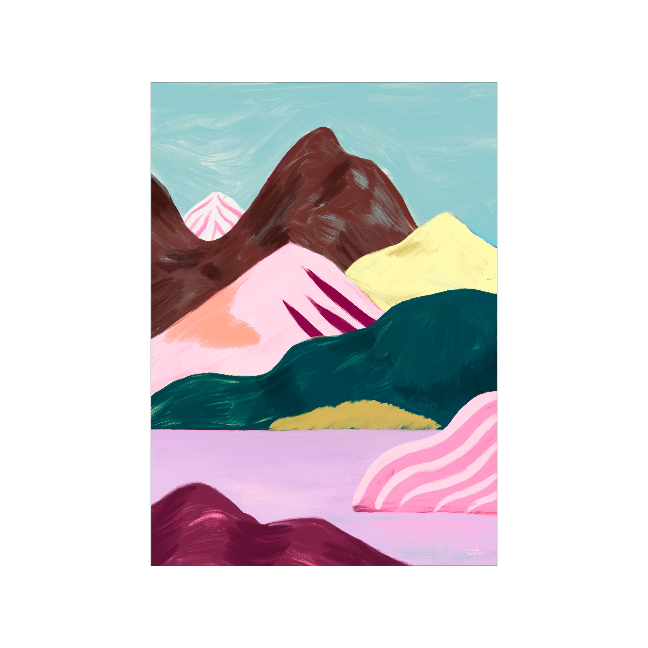 Lilac Lake – Poster & Frame Art Group