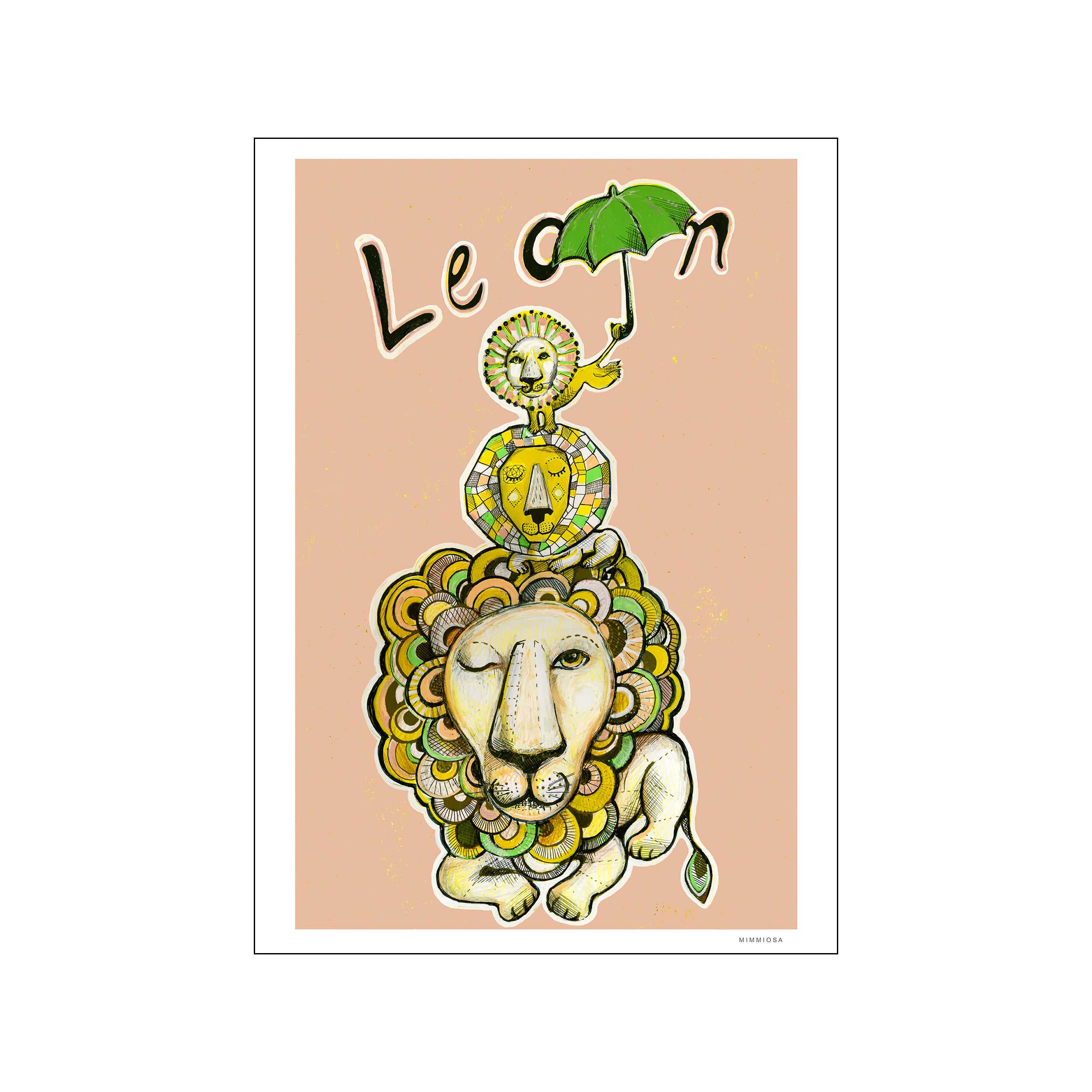 Leon, Pink – Poster & Frame Art Group