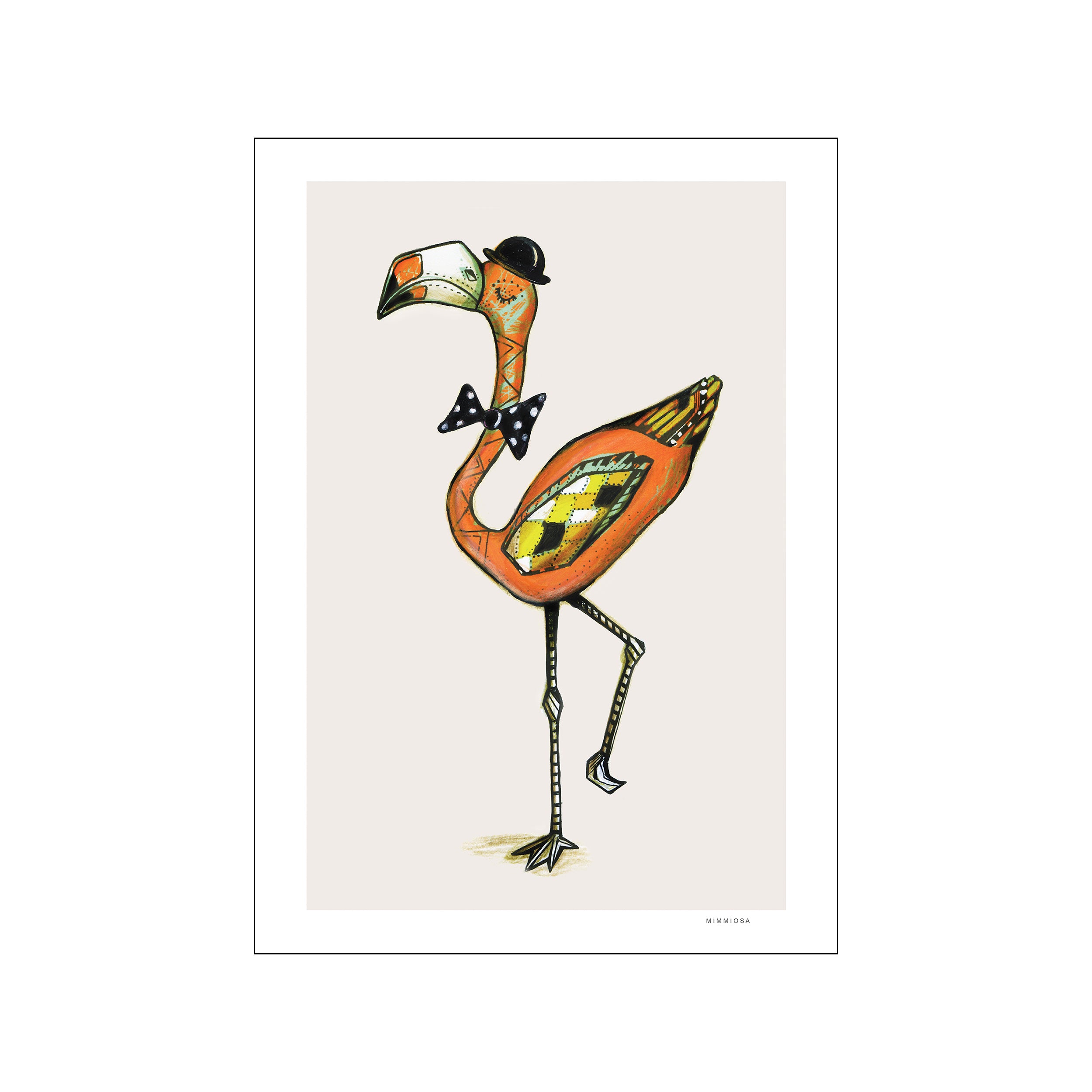 Mister Flamingo – Poster & Frame Art Group