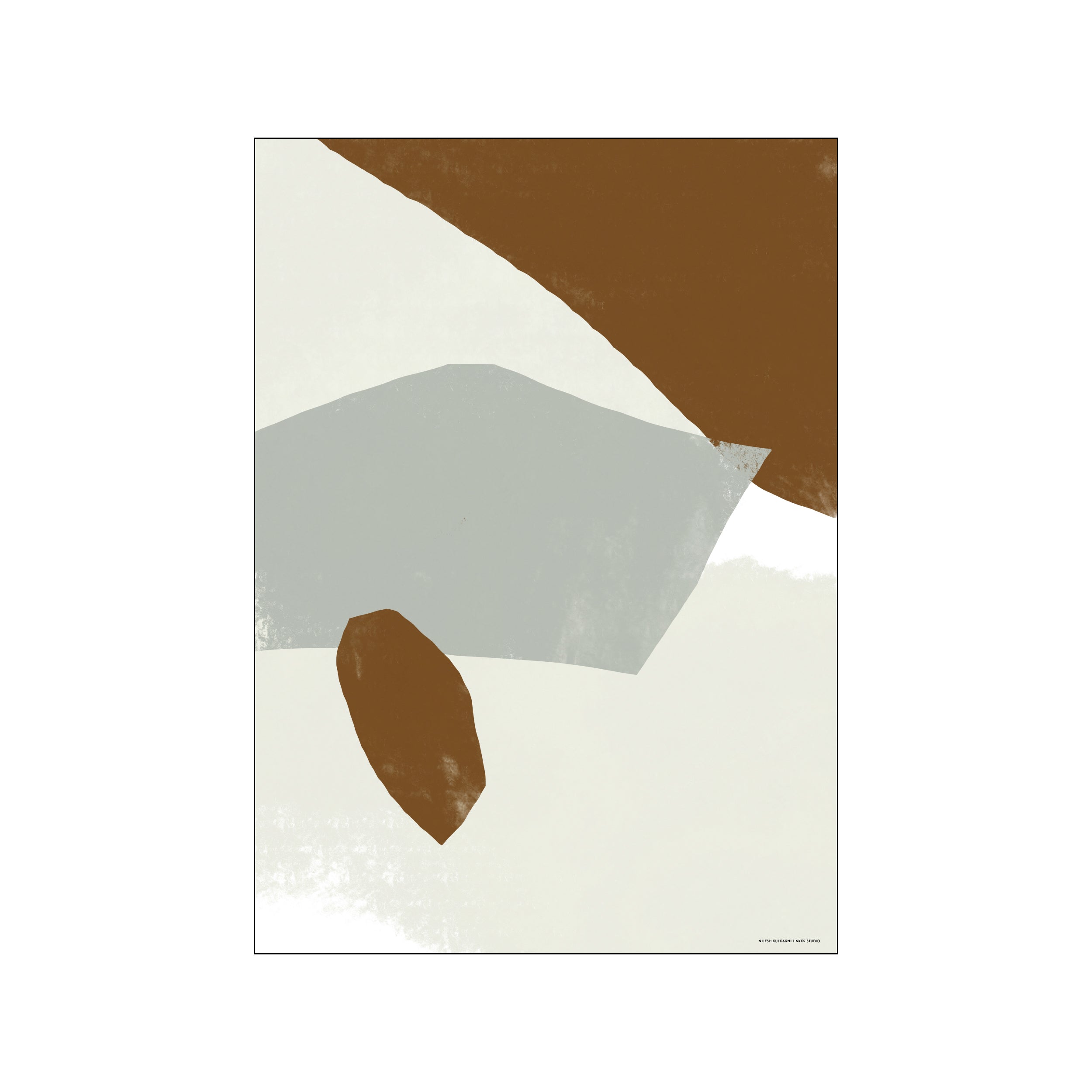 Modern Sienna Curves – Poster & Frame Art Group