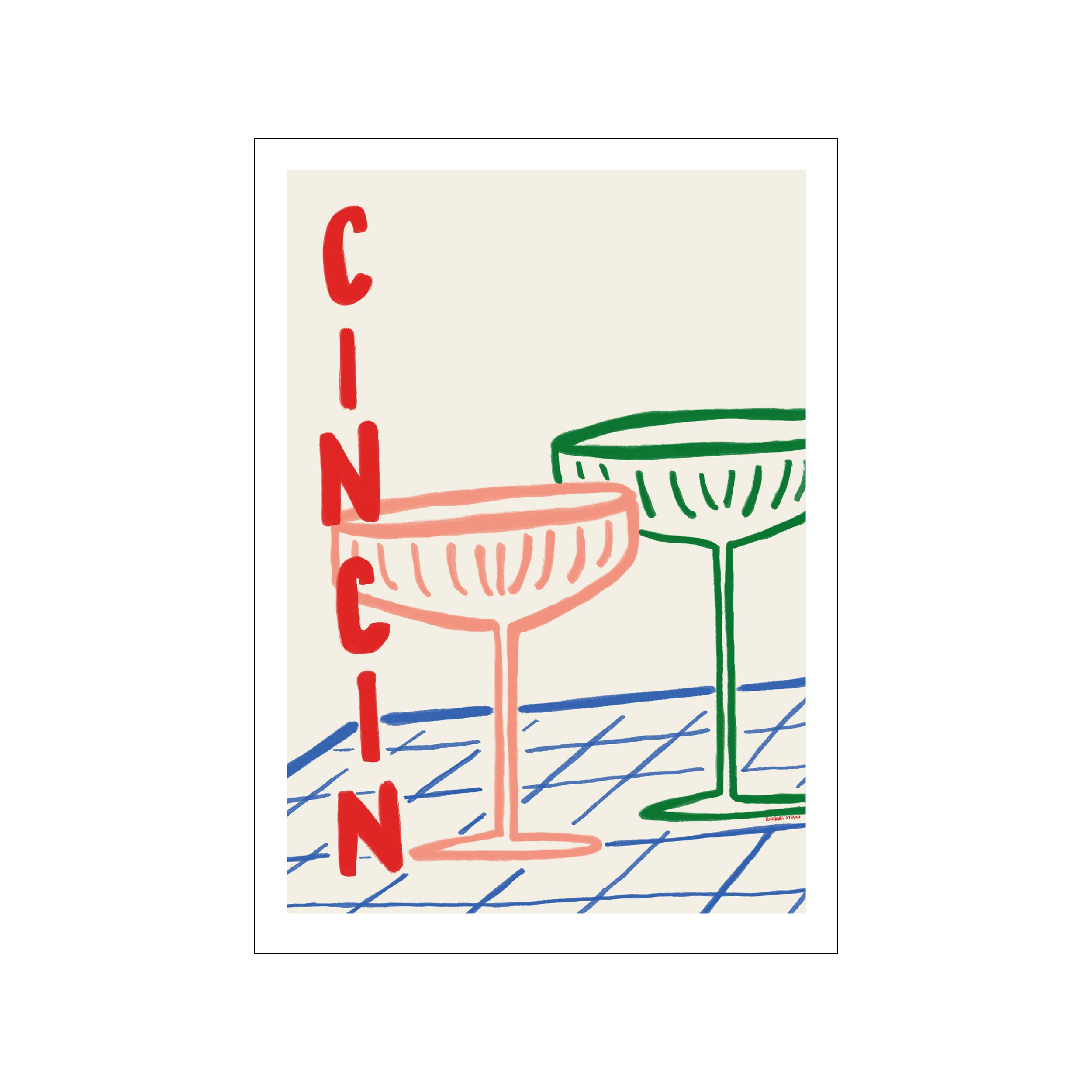 N.Y.E Cin Cin – Poster & Frame Art Group