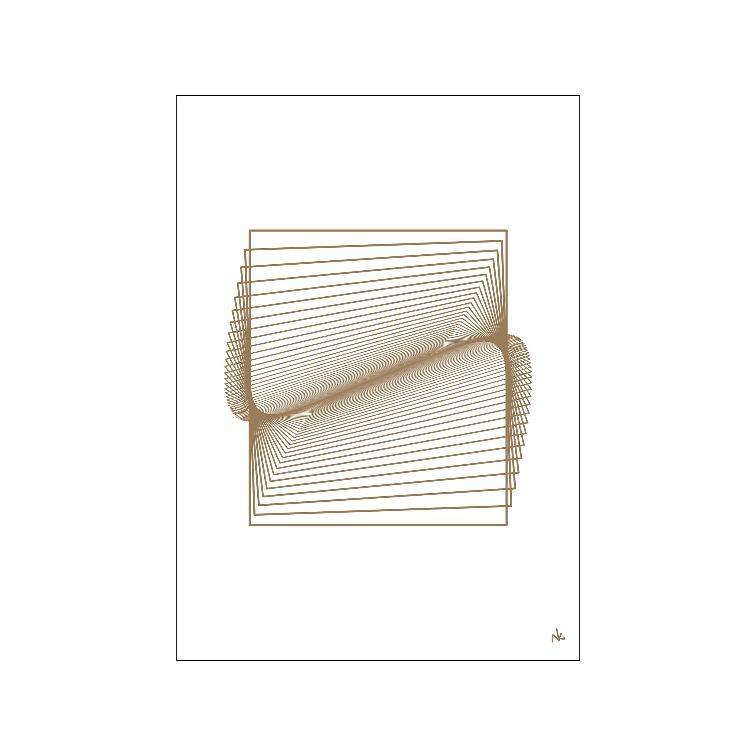 Folded Dimensions white – Poster & Frame Art Group