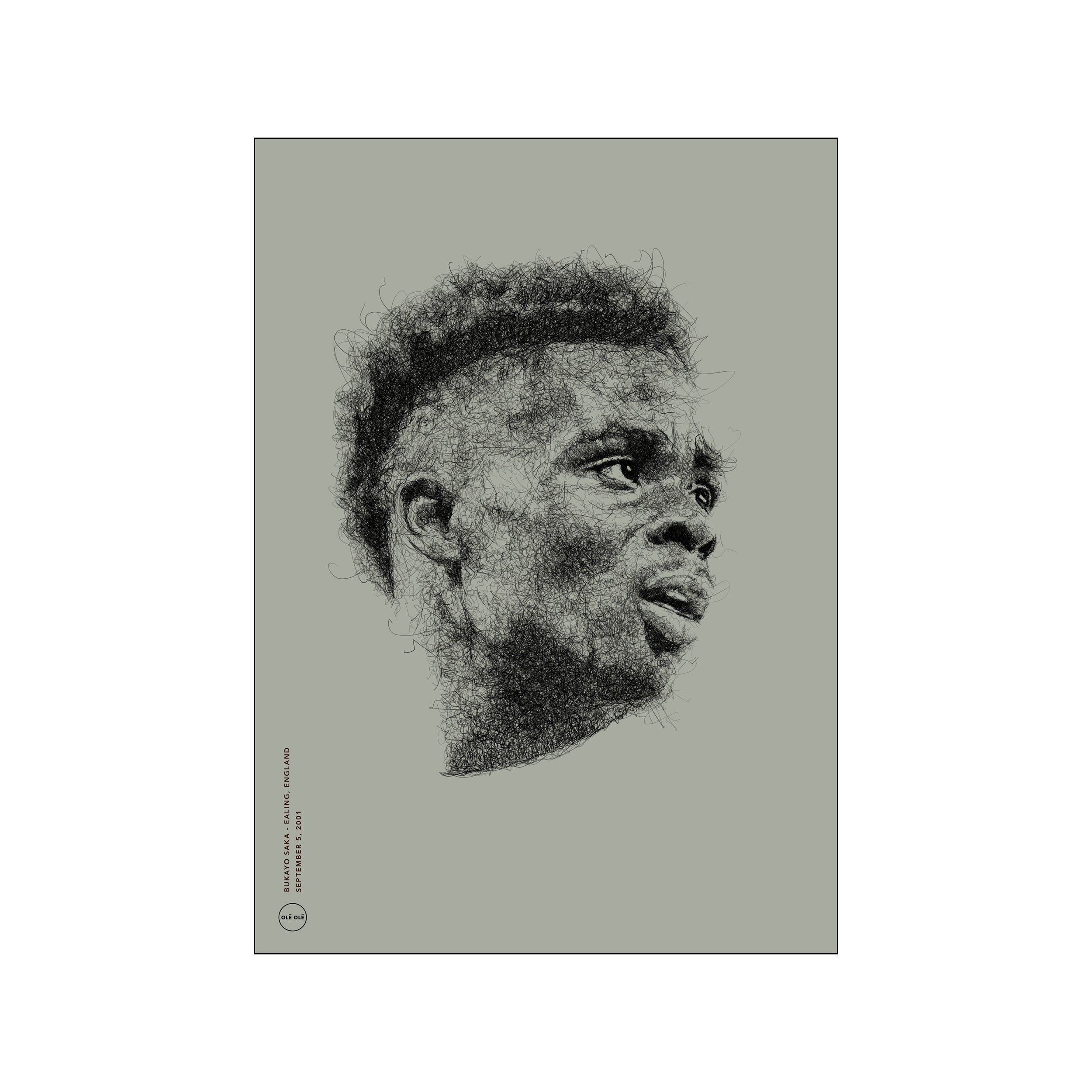 Bukayo Saka - Beige – Poster & Frame Art Group