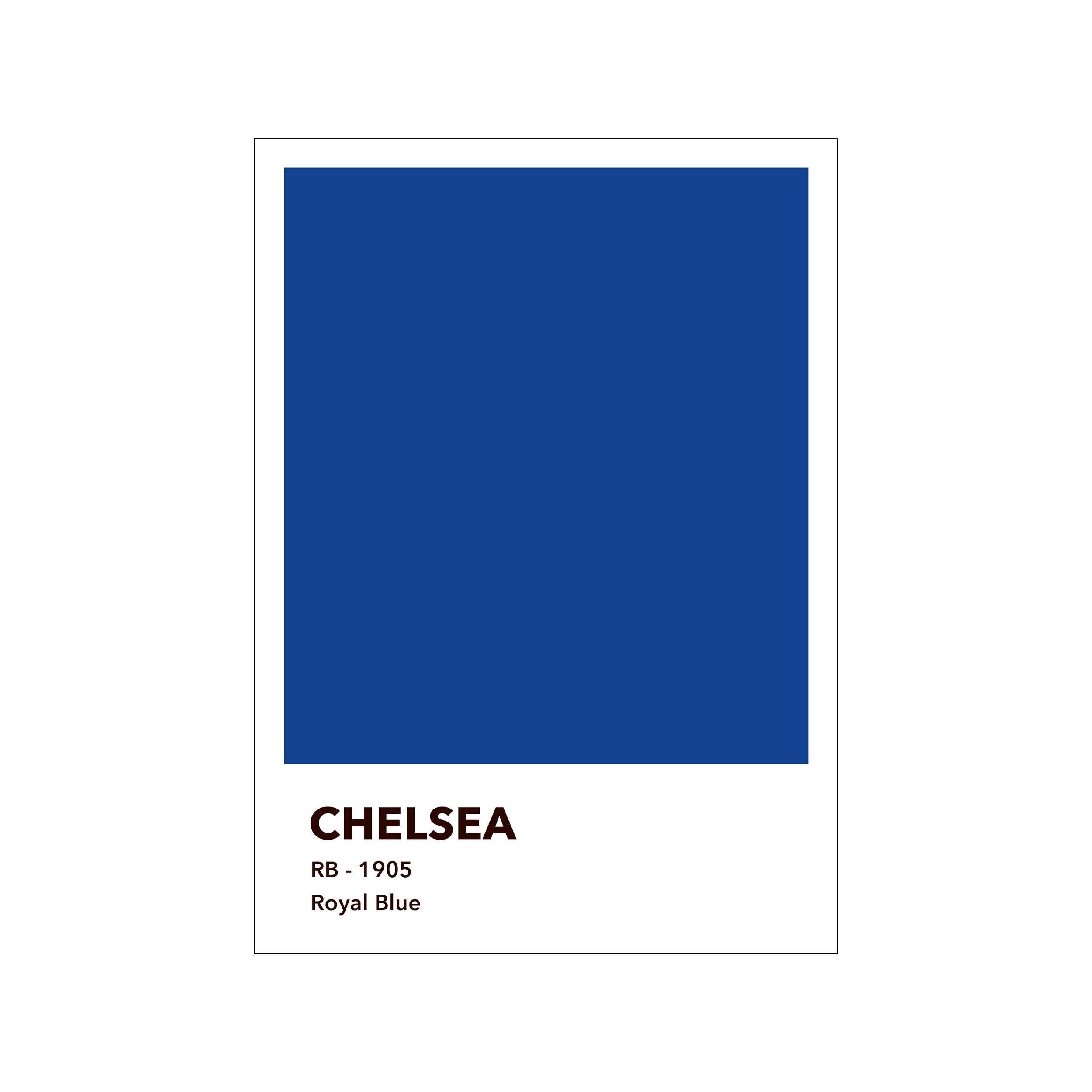 CHELSEA - ROYAL BLUE – Poster & Frame Art Group