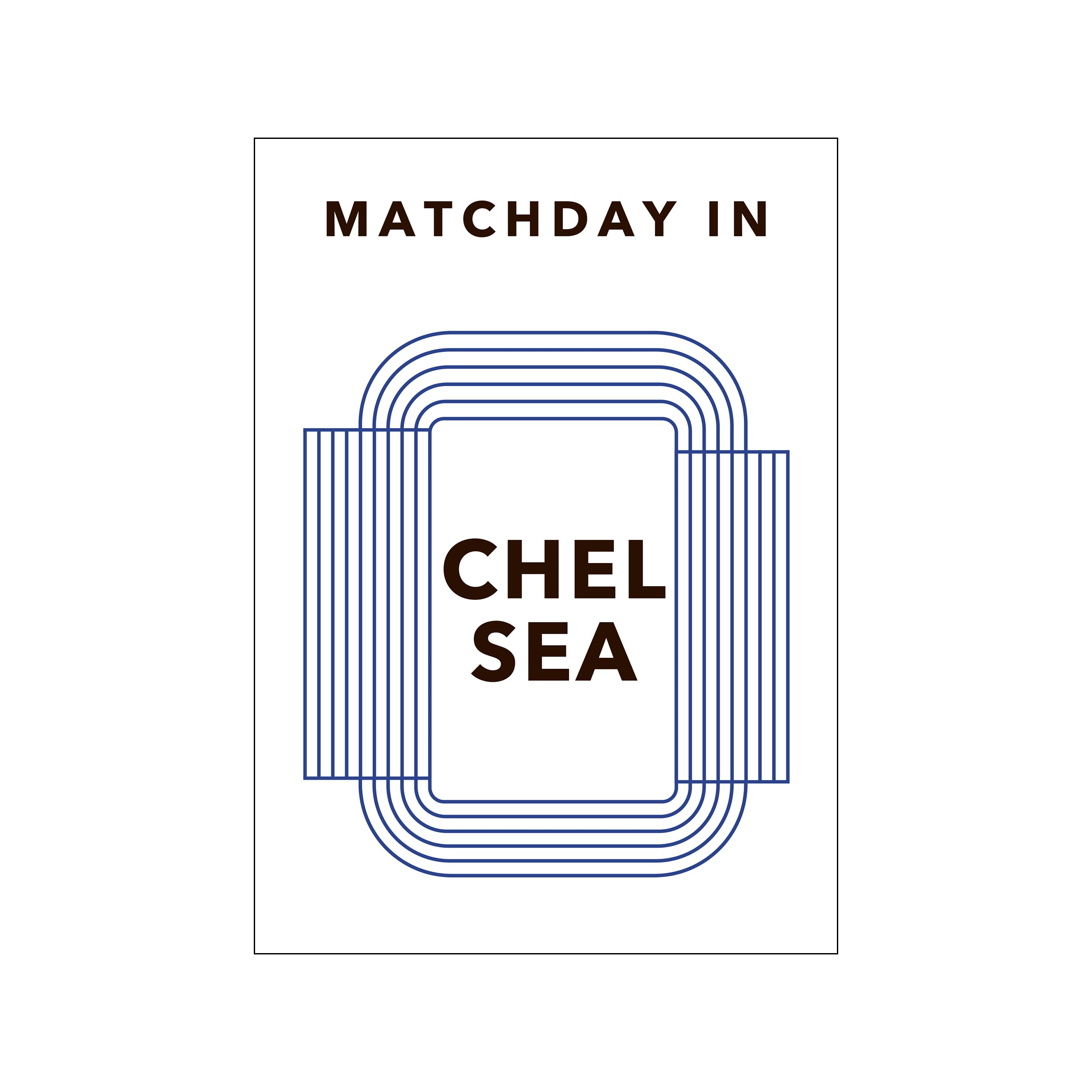 Matchday in Chelsea – Poster & Frame Art Group