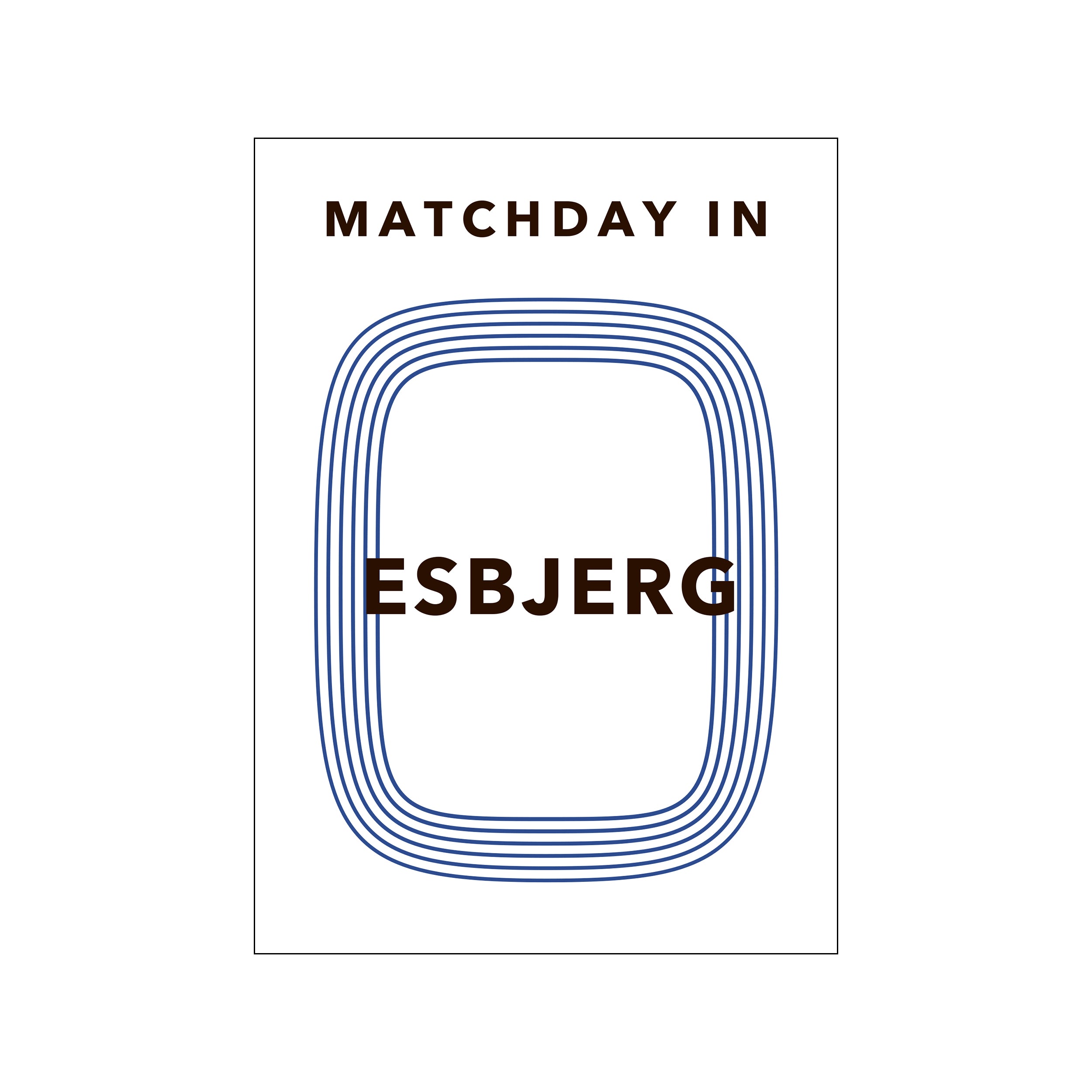 Matchday in Esbjerg – Poster & Frame Art Group