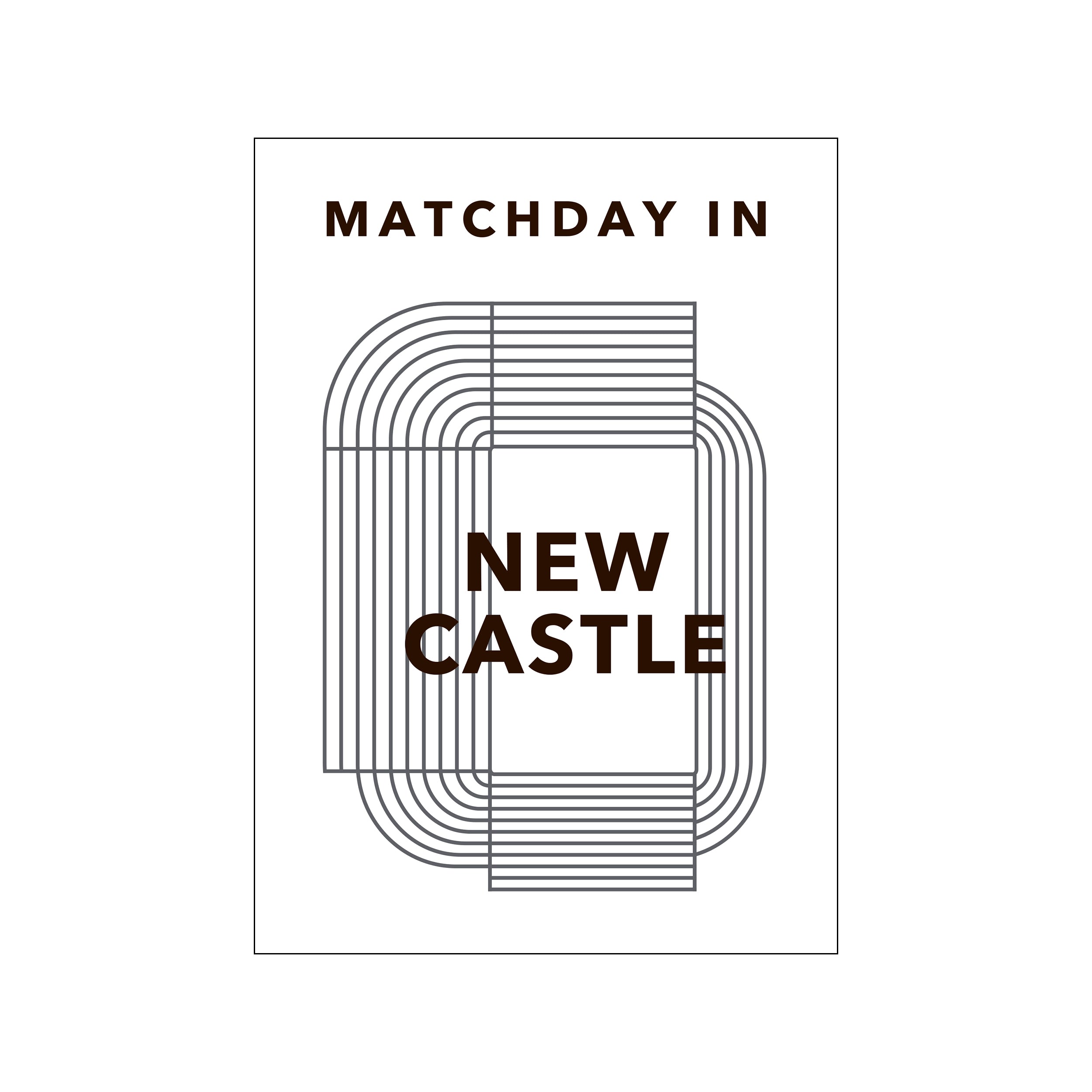 Matchday in Newcastle – Poster & Frame Art Group