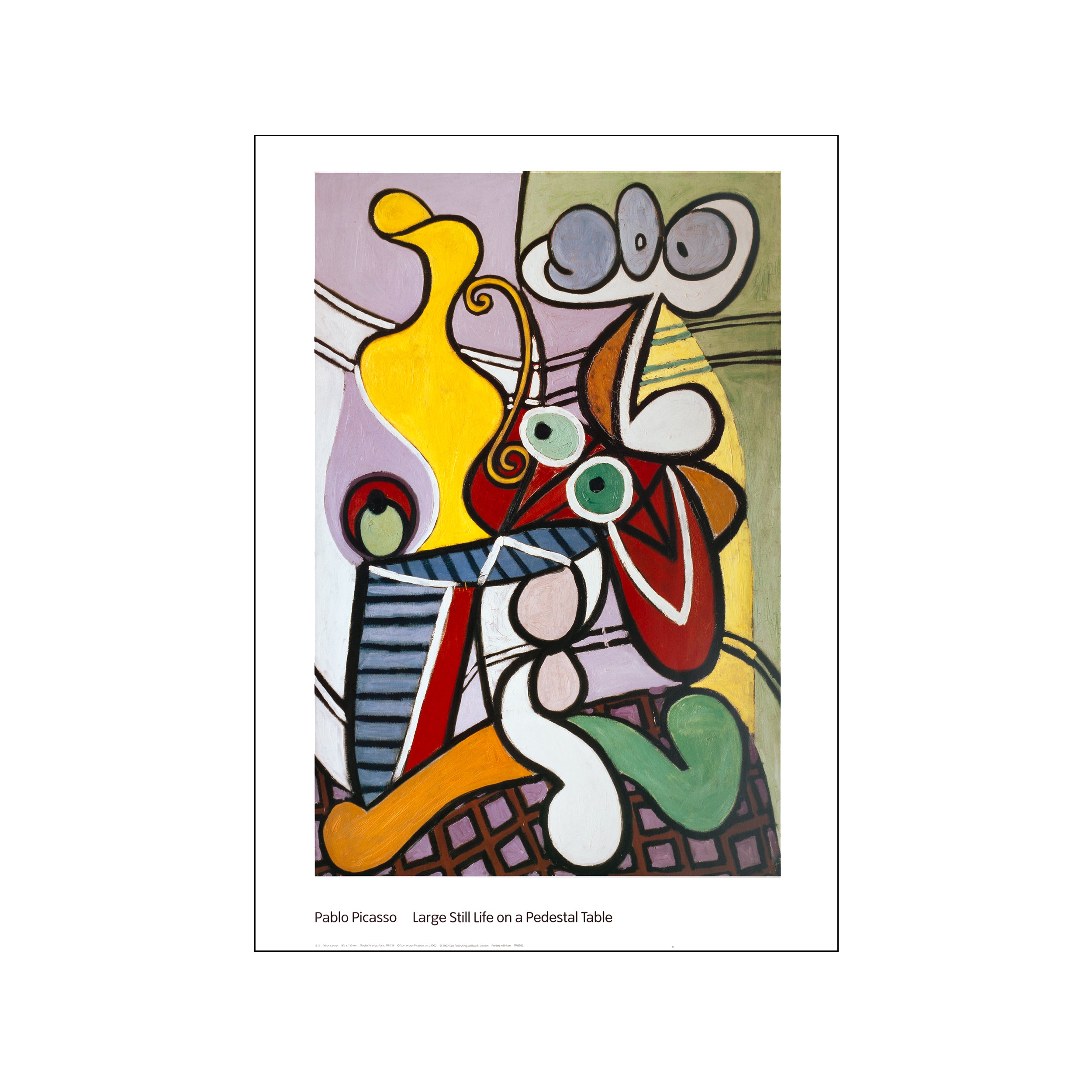 Large Still Life on a Pedestal Table – B2C | Poster & Frame