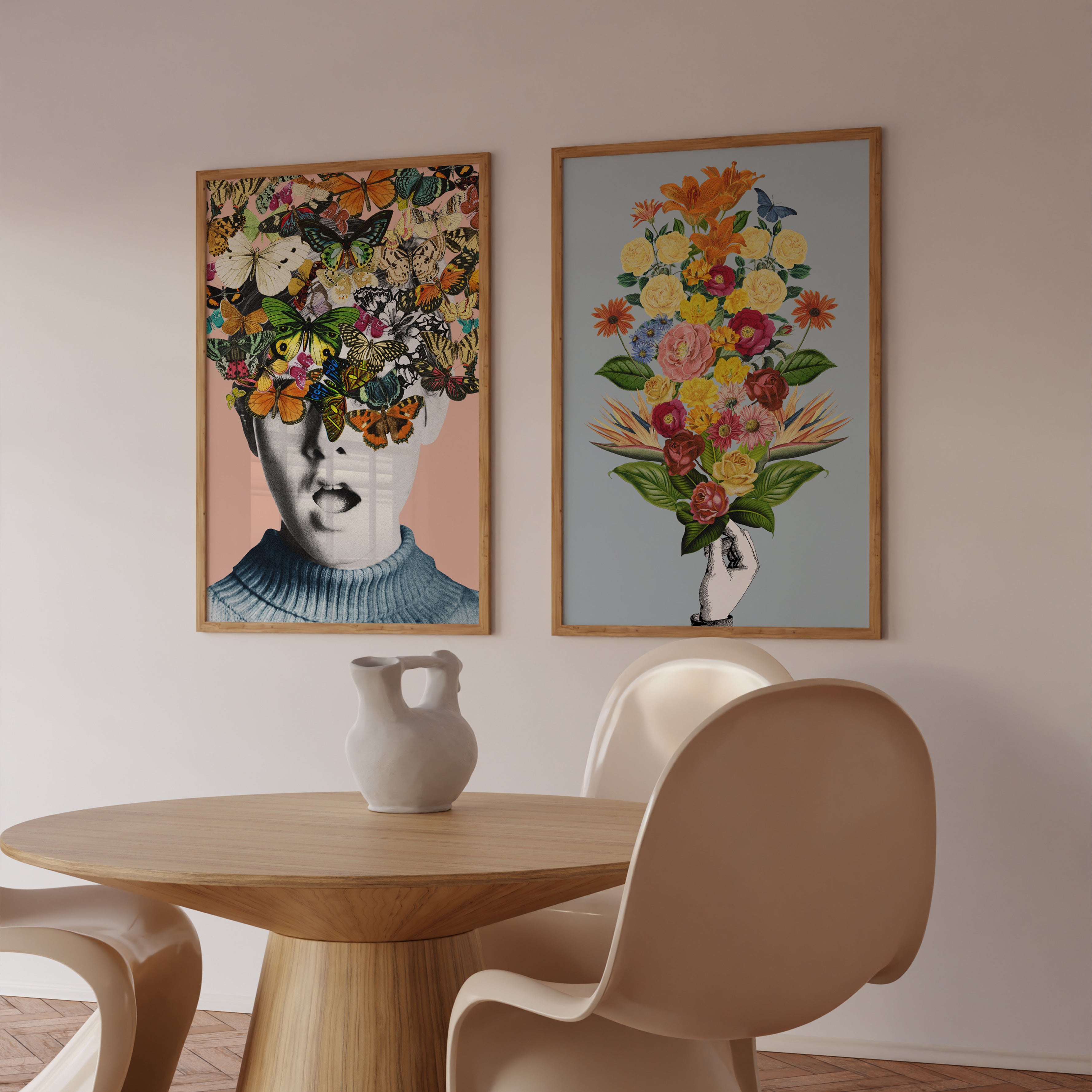 Perfect Pair - Floral Imagination Pair – Poster & Frame Art Group