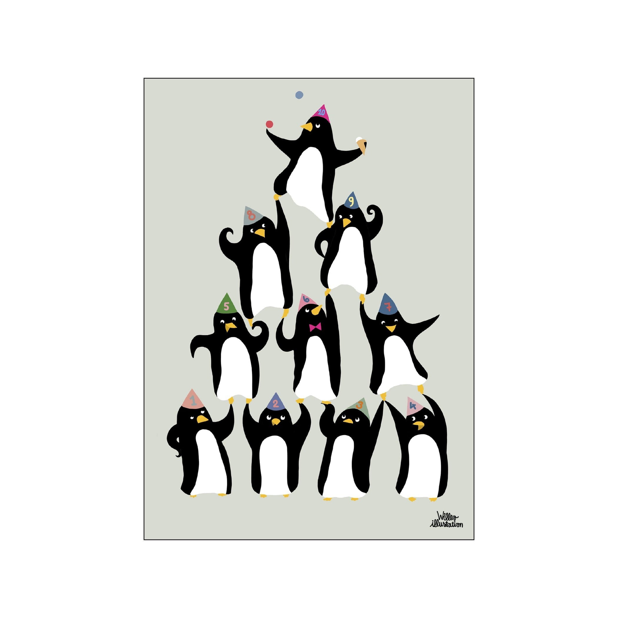 Party Penguins – Poster & Frame Art Group