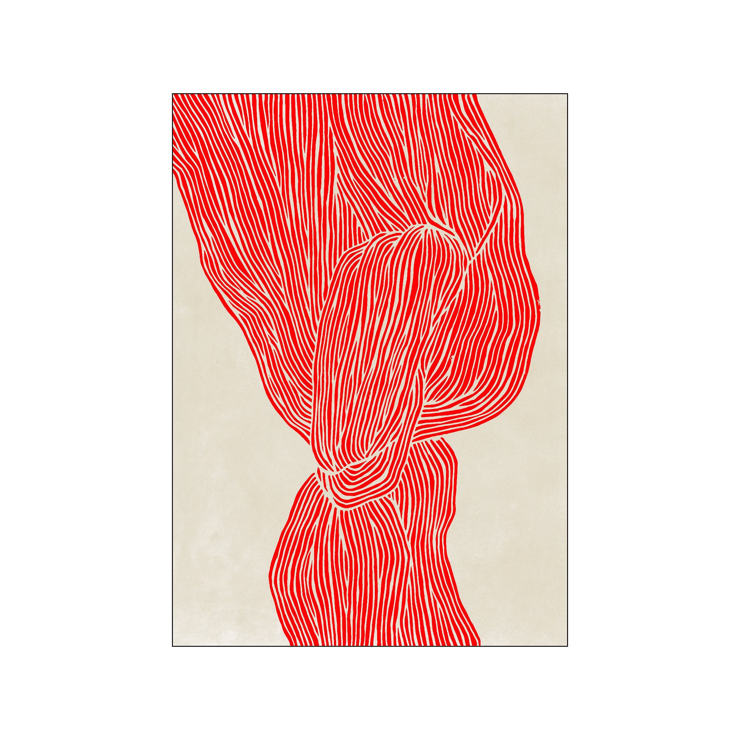 The Line -Red – Poster & Frame Art Group