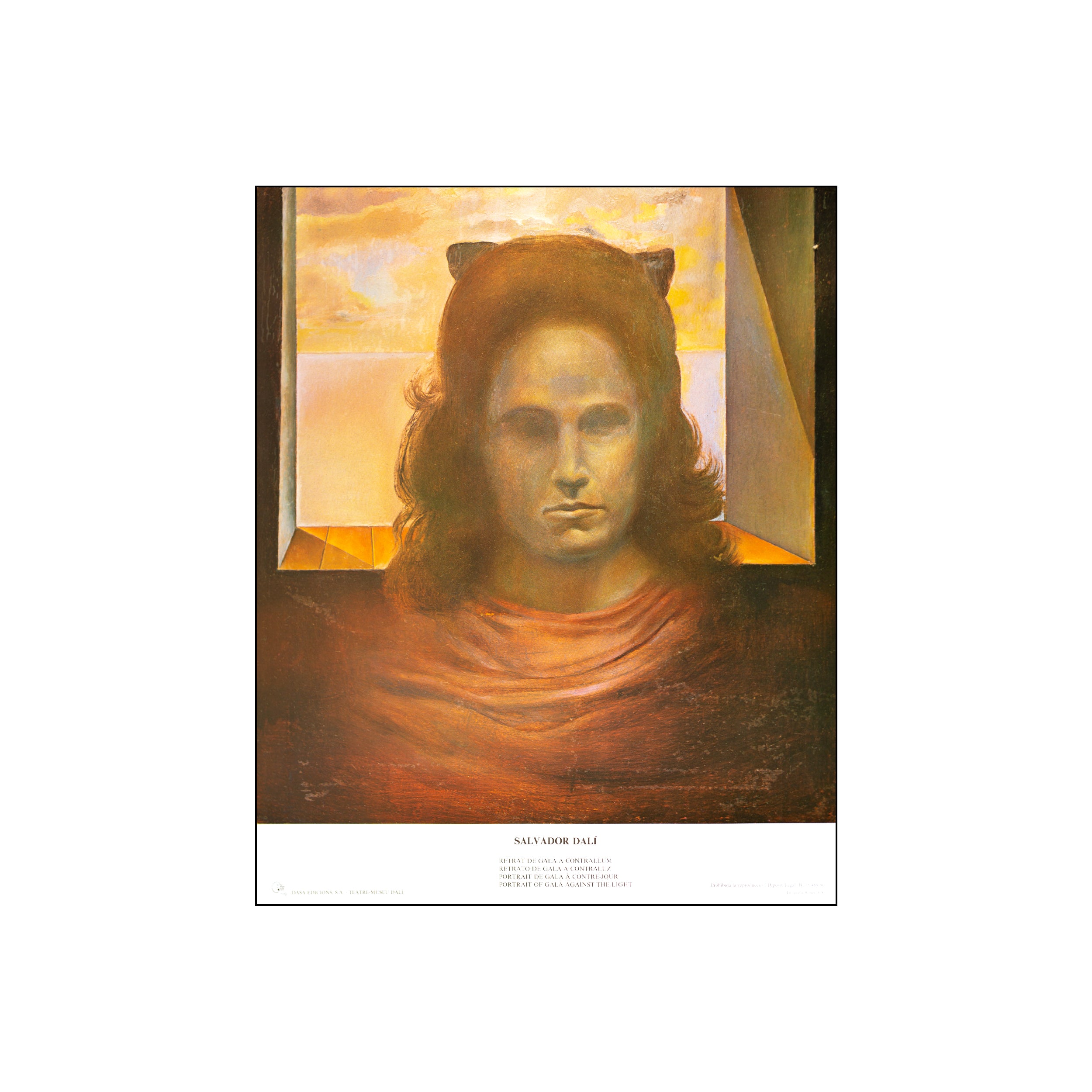 Portrait of Gala Against the Light – Poster & Frame Art Group