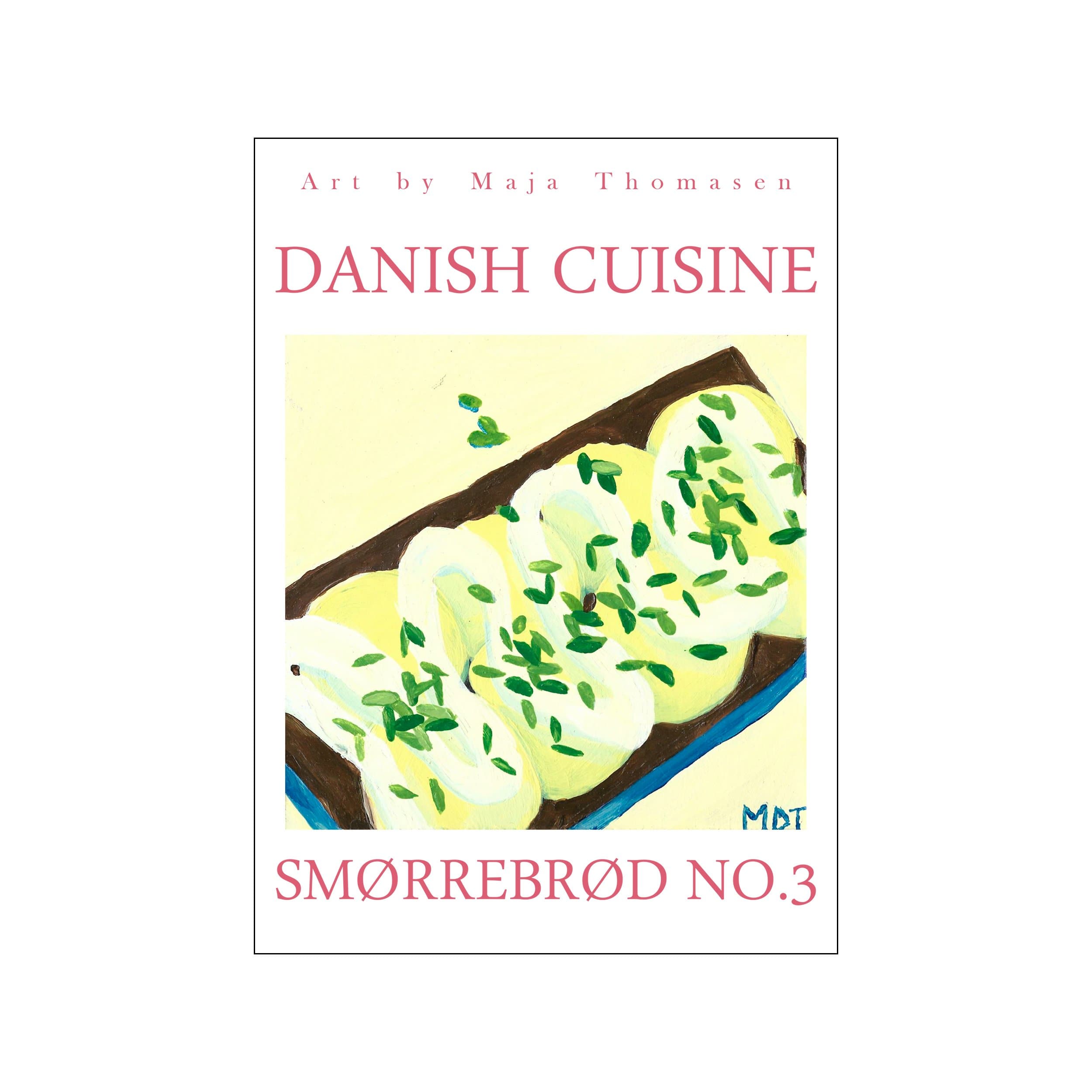 Smørrebrød No. 3 – Poster & Frame Art Group