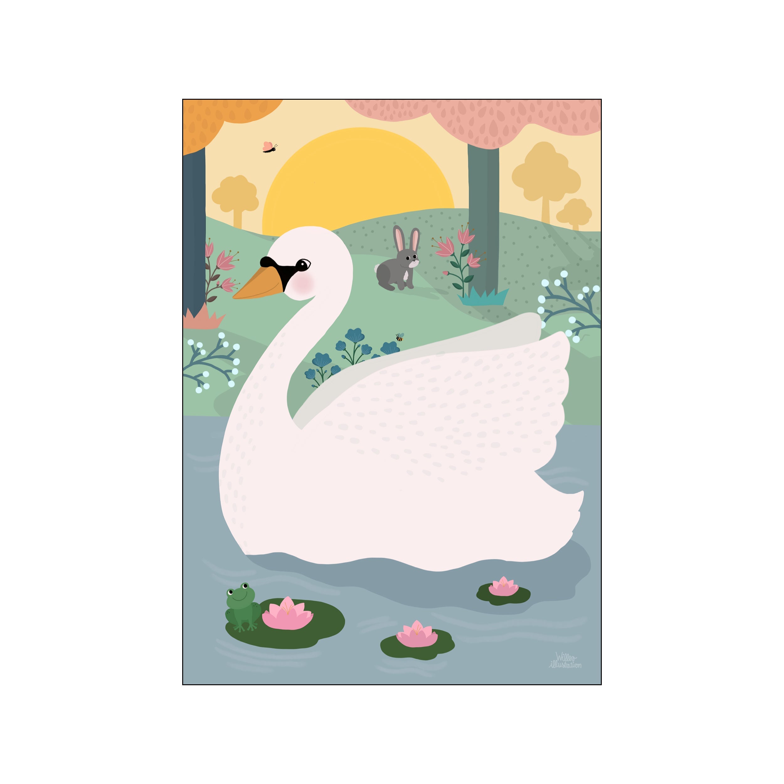 Smukke Svane – Poster & Frame Art Group