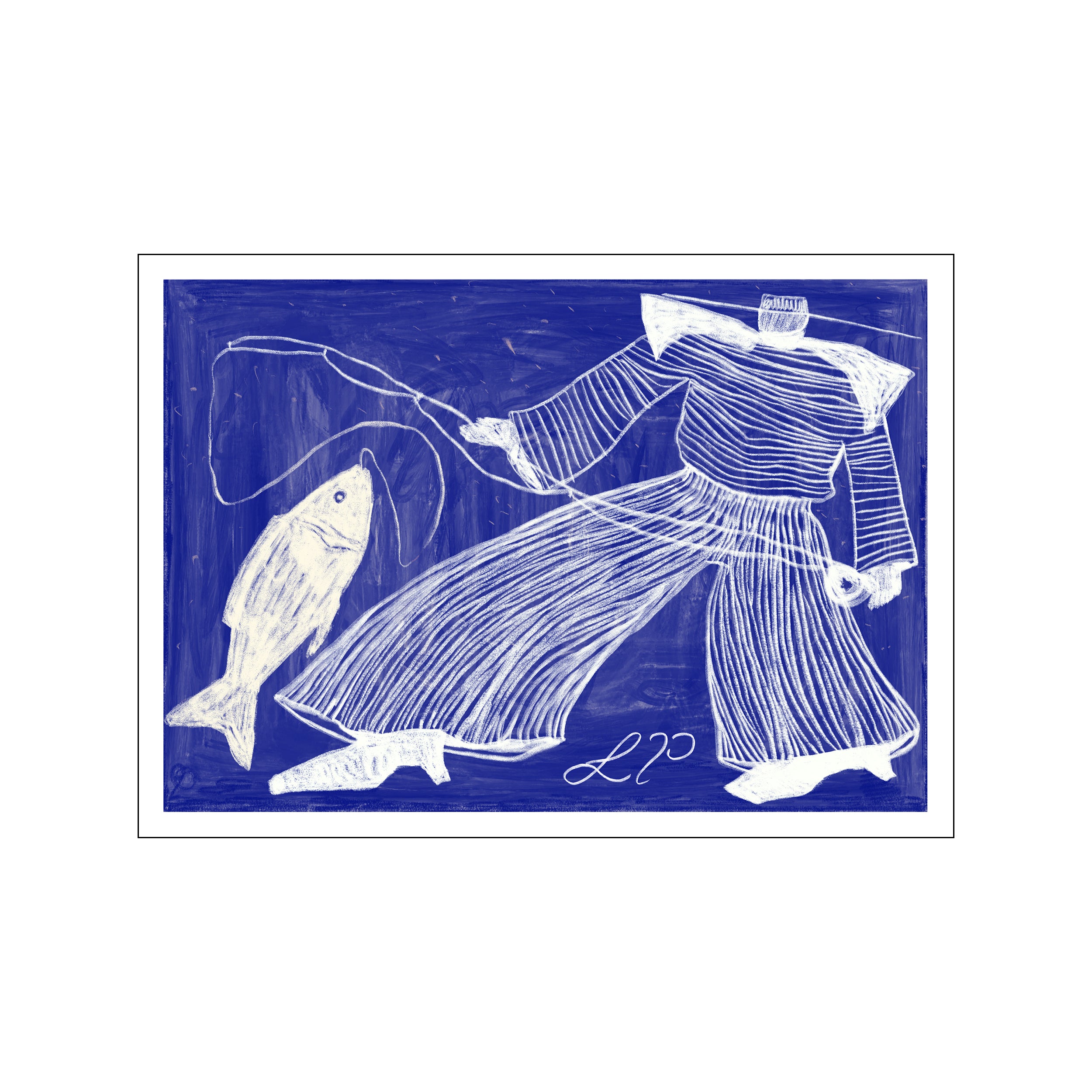 Sam Fishing – Poster & Frame Art Group