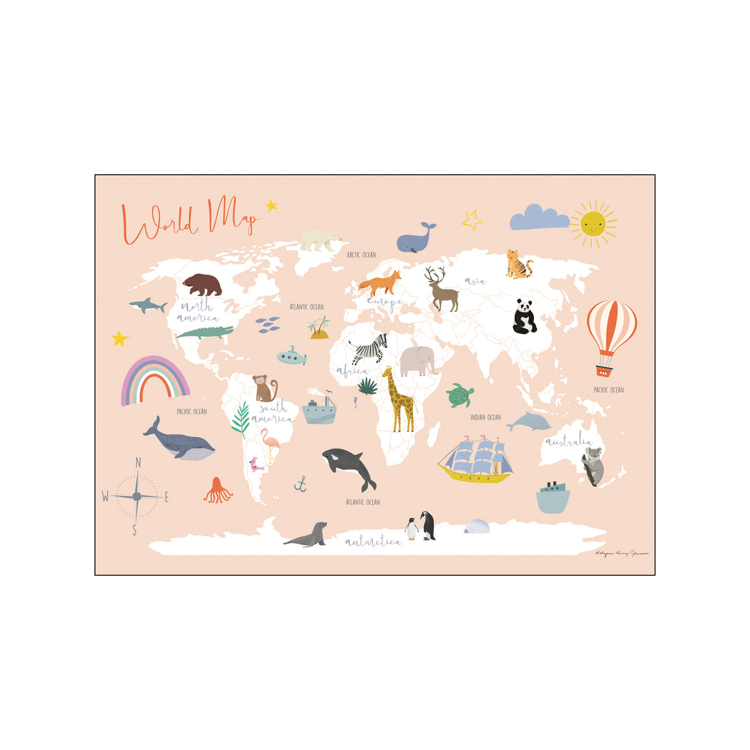 Explore the world map – Poster & Frame Art Group