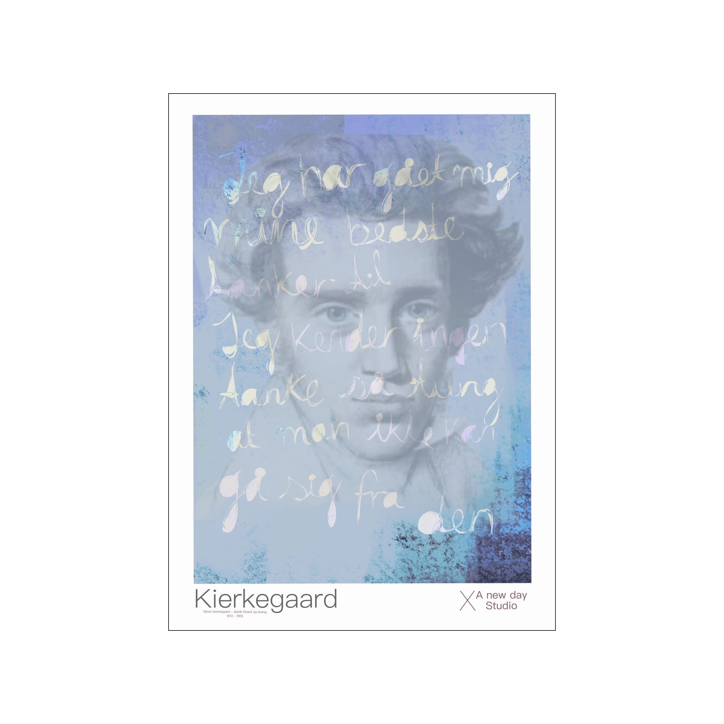 Kierkegaard citat om at gå – Poster & Frame Art Group