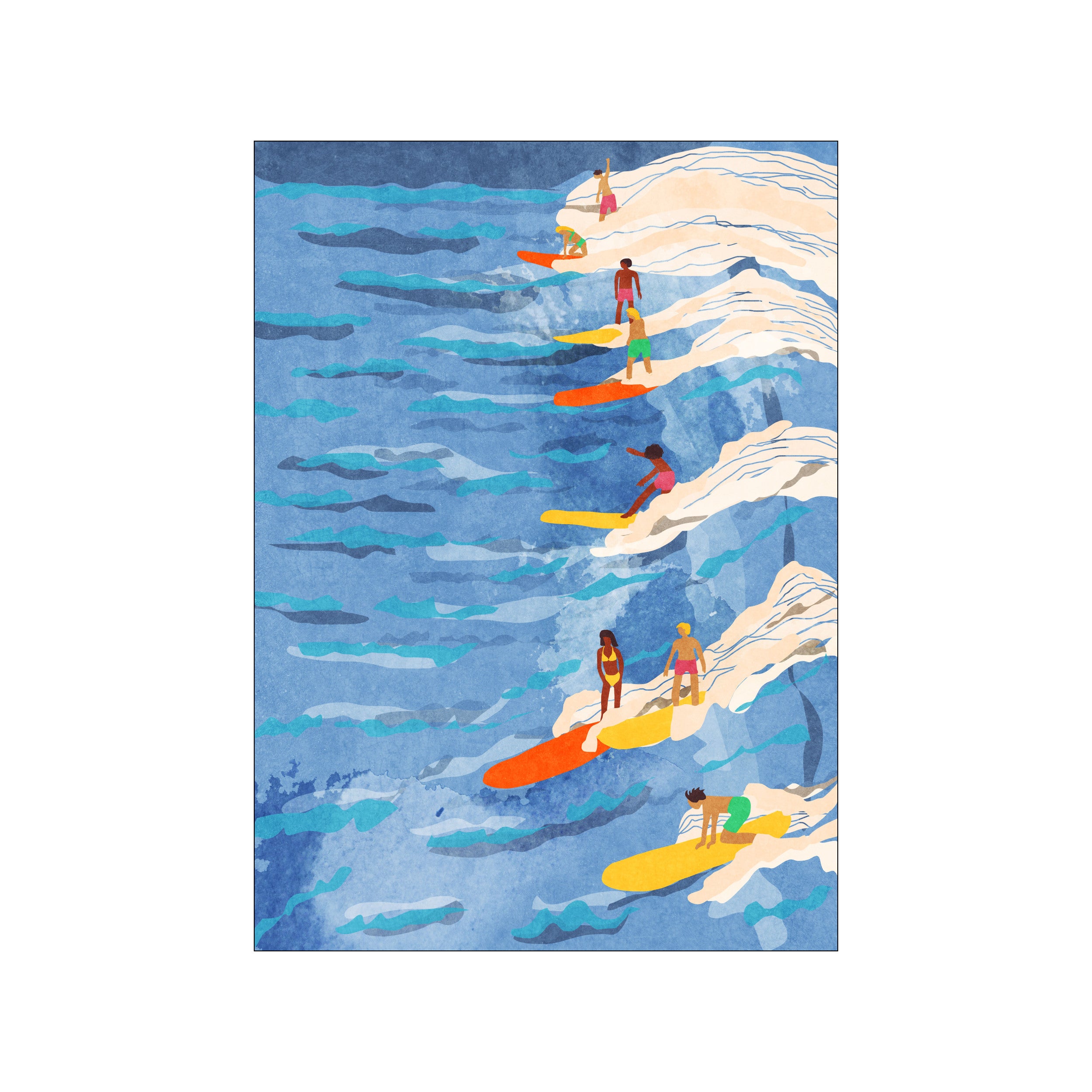 Chilled surfing – Poster & Frame Art Group