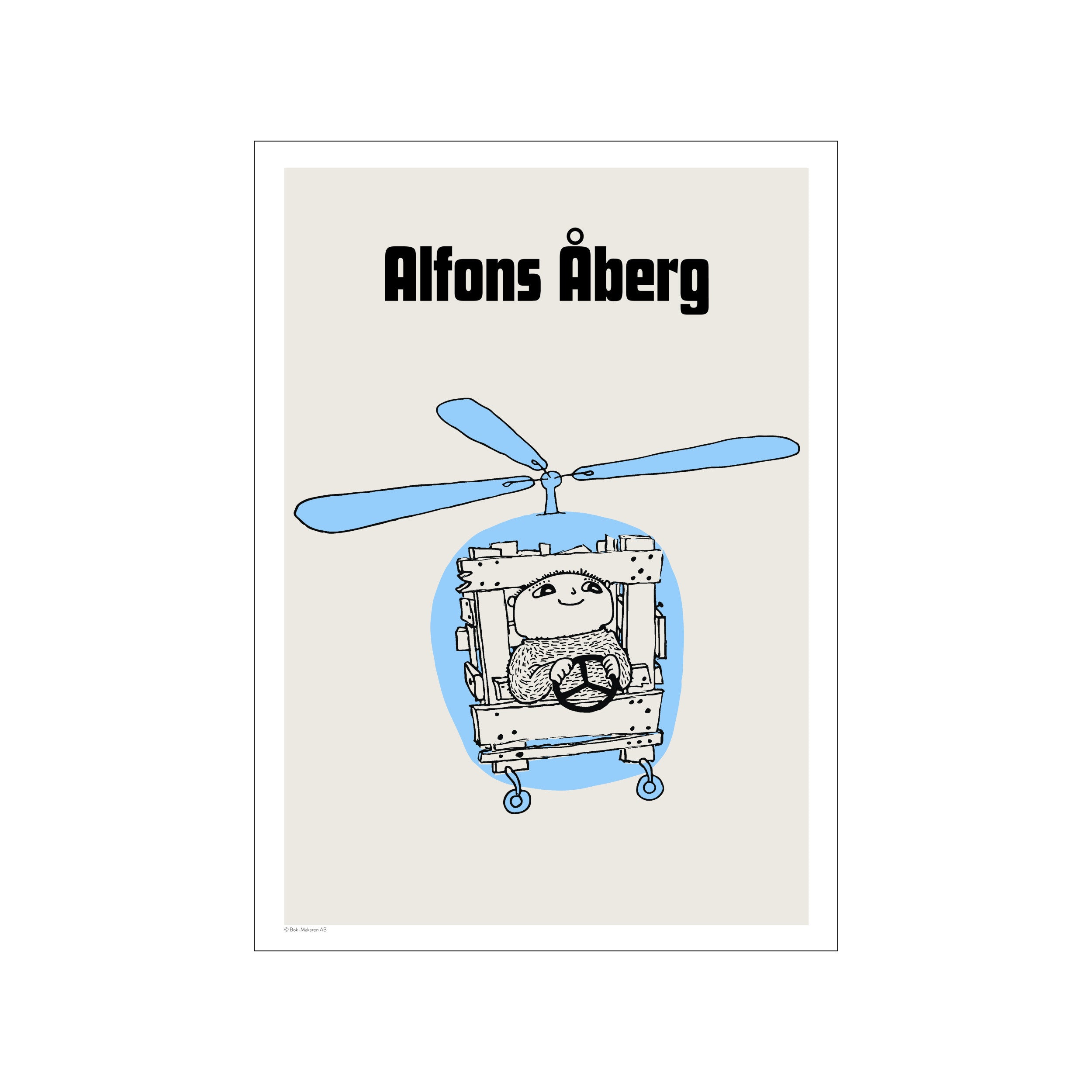 Alfons Åberg - Helikopter – Poster & Frame Art Group